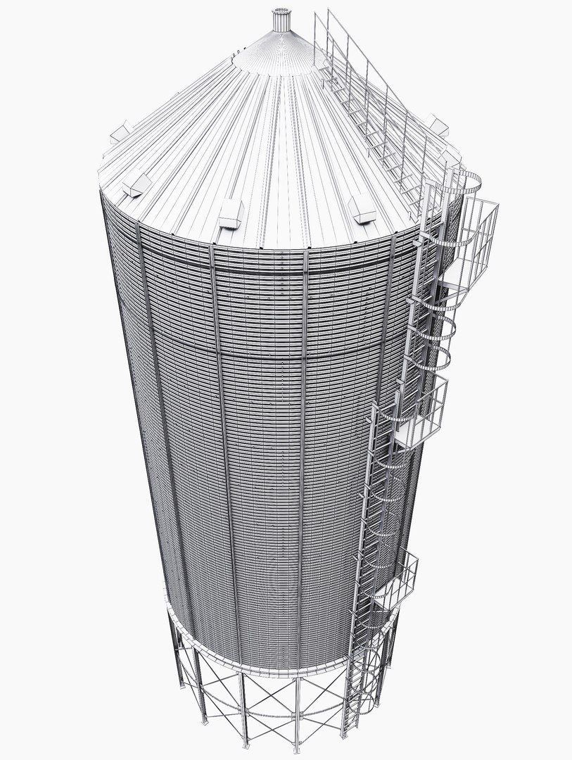 Realistic Silos 3d Max