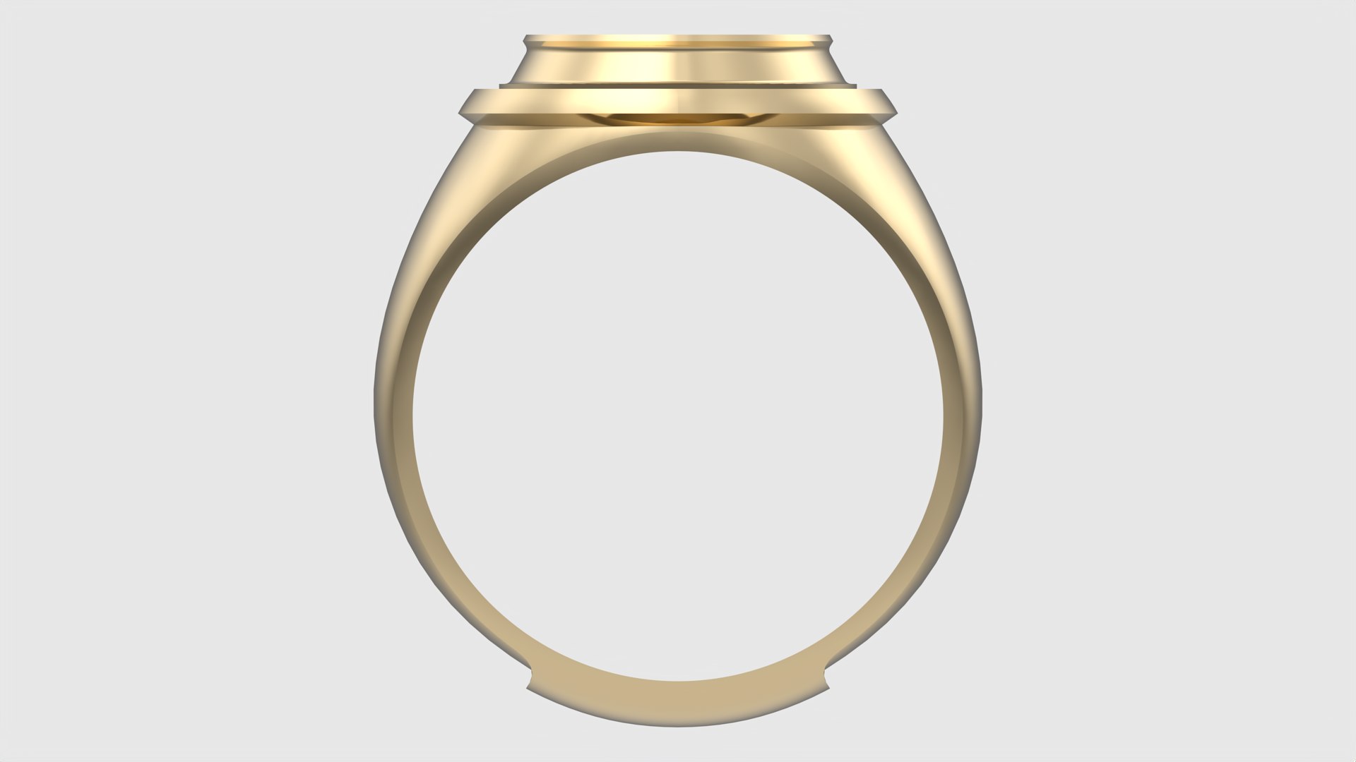 3D Elegant Oval Inset Signet Ring JDBCo - TurboSquid 2342837