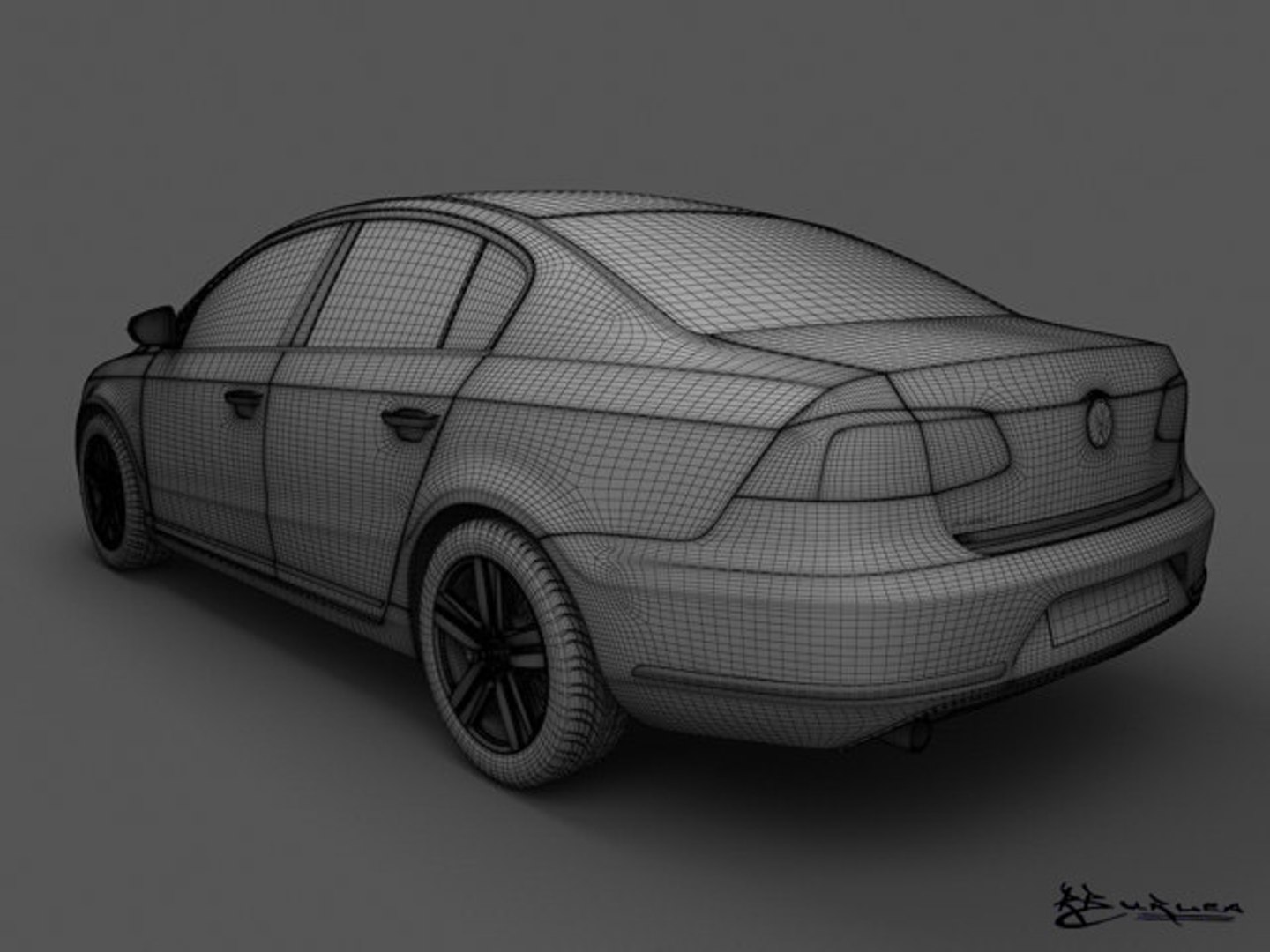 Volkswagen Passat Sedan 2011 3d Model