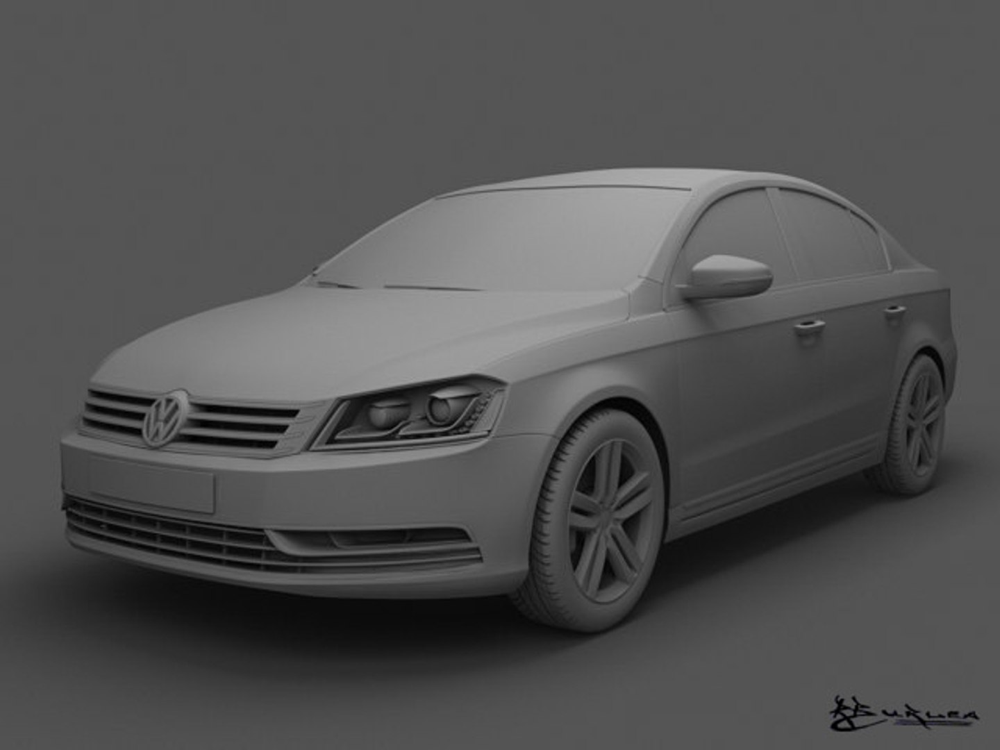 Volkswagen Passat Sedan 2011 3d Model