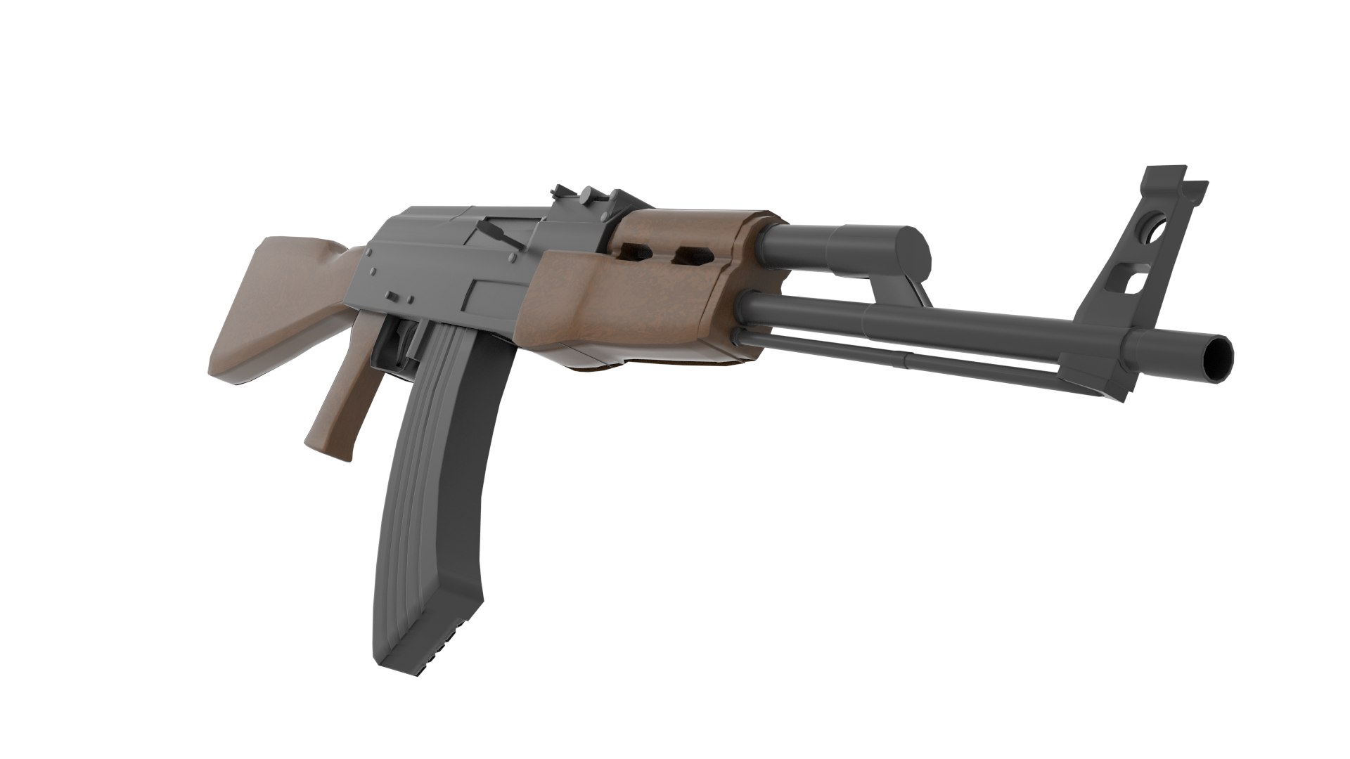 3D Realistic Ak47 Rifle Model - TurboSquid 1245404