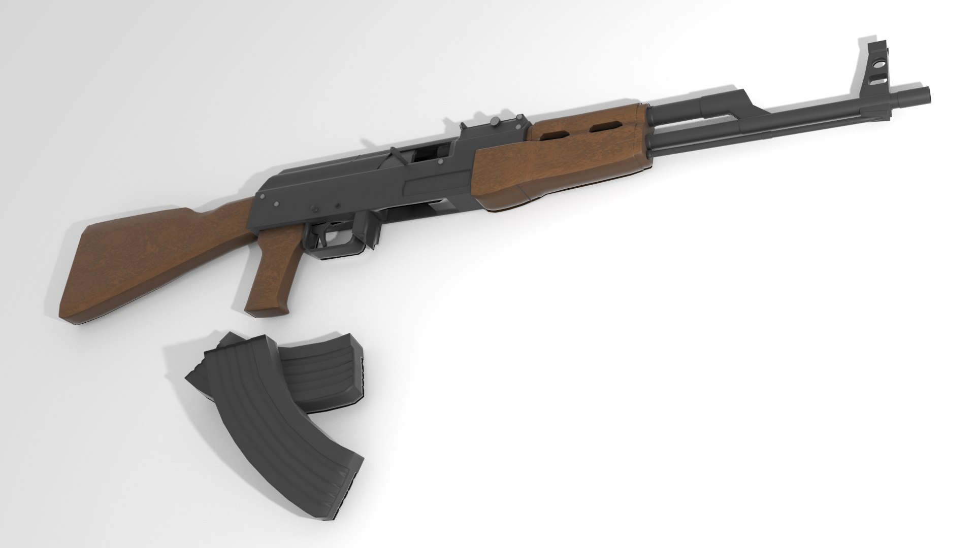 3D Realistic Ak47 Rifle Model - TurboSquid 1245404