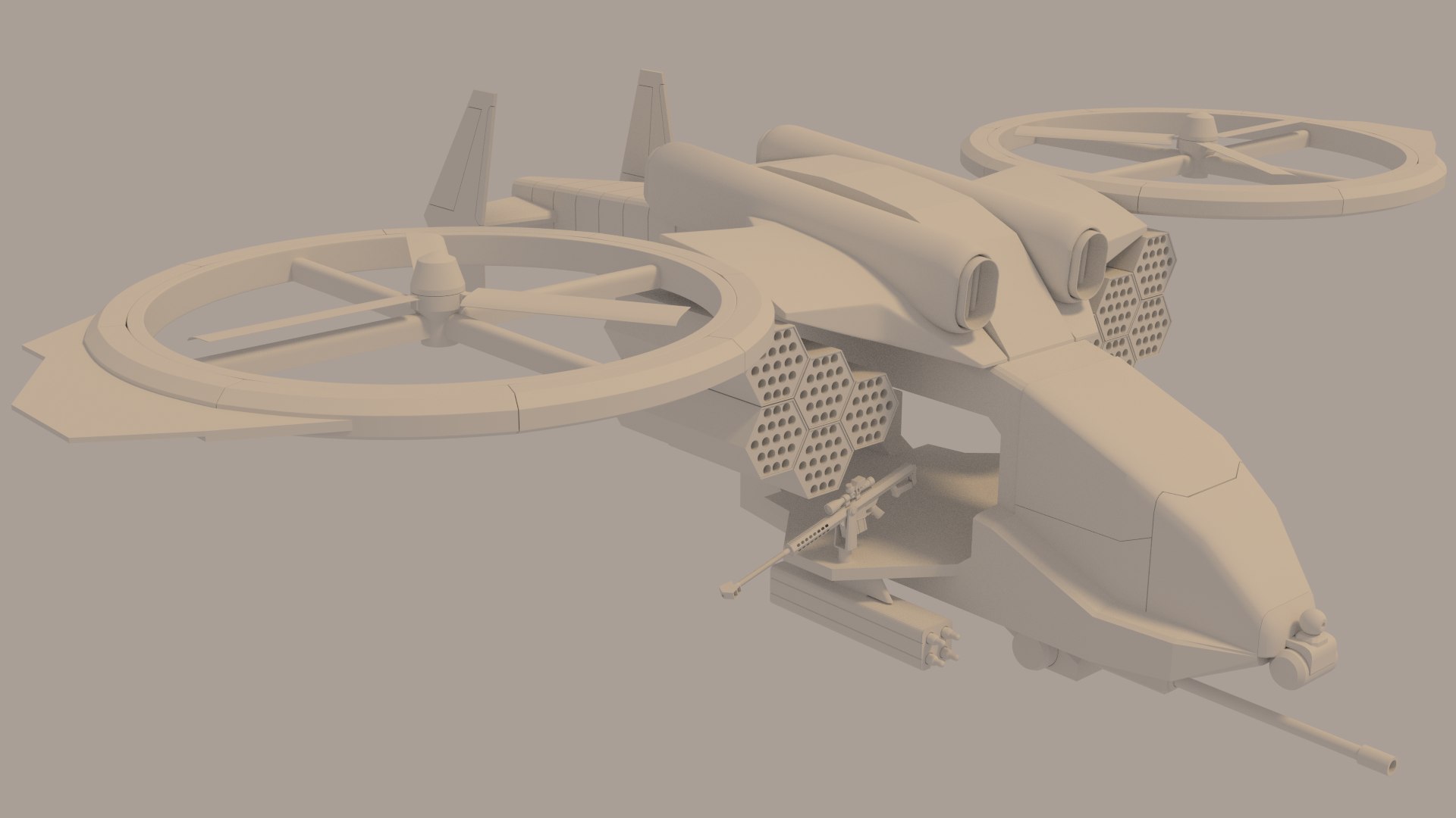 3d gunship model