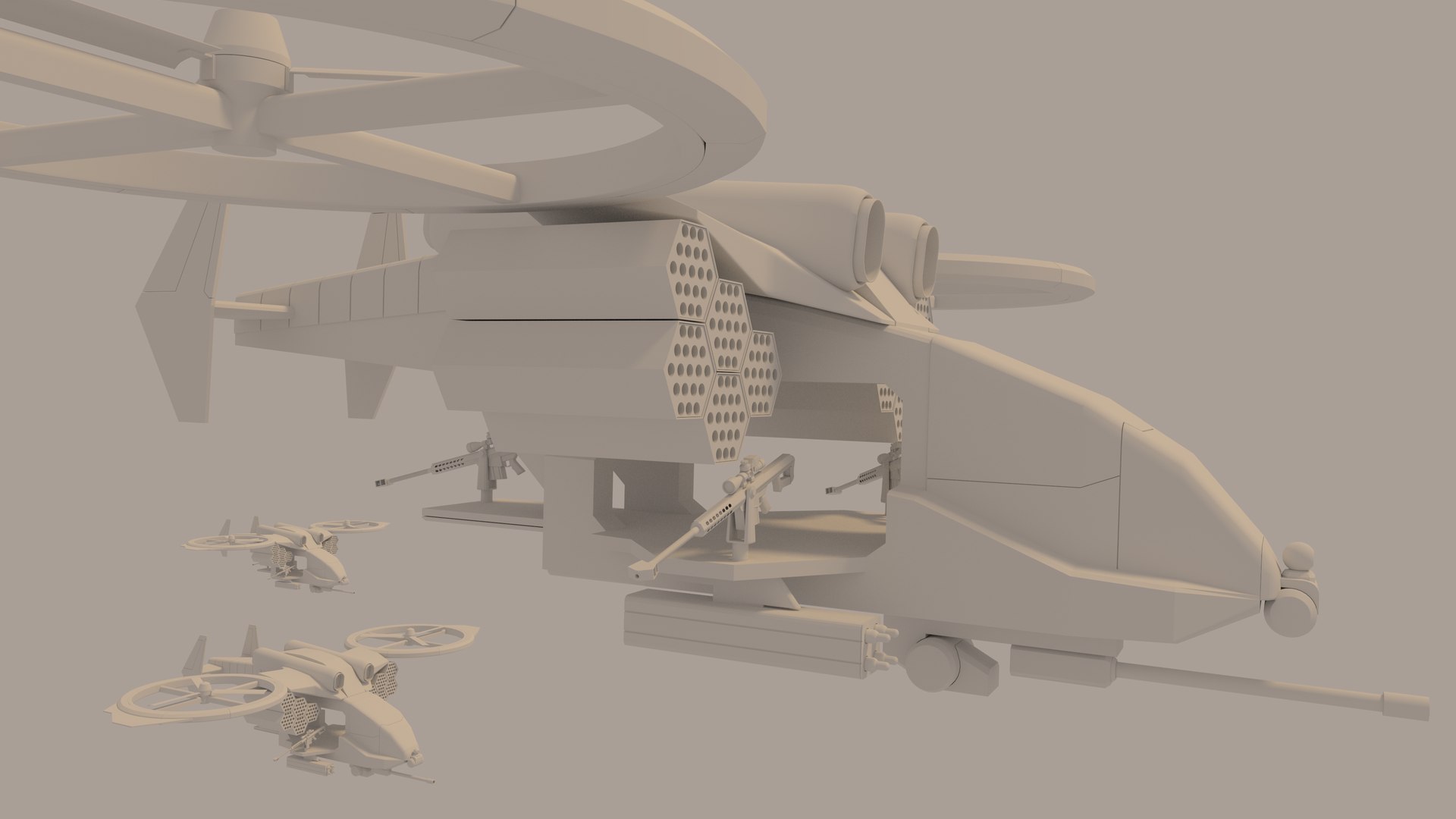 3d gunship model