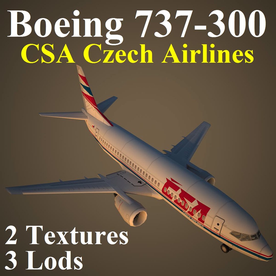Boeing Csa Airlines 3d Model
