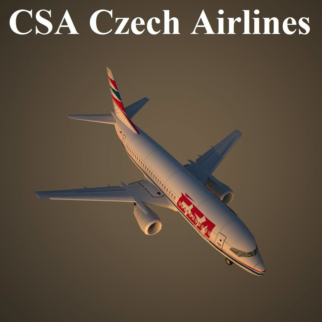 Boeing Csa Airlines 3d Model