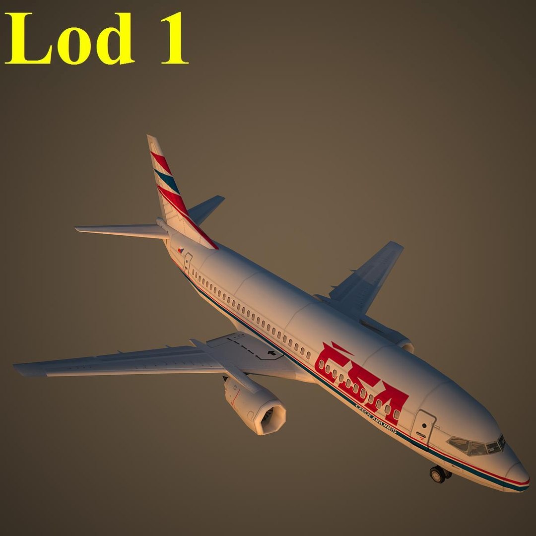 Boeing Csa Airlines 3d Model