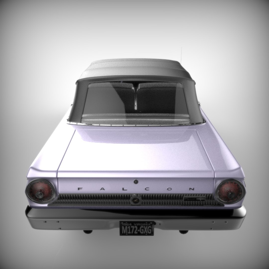 3d Model Of Falcon 1964 Convertible