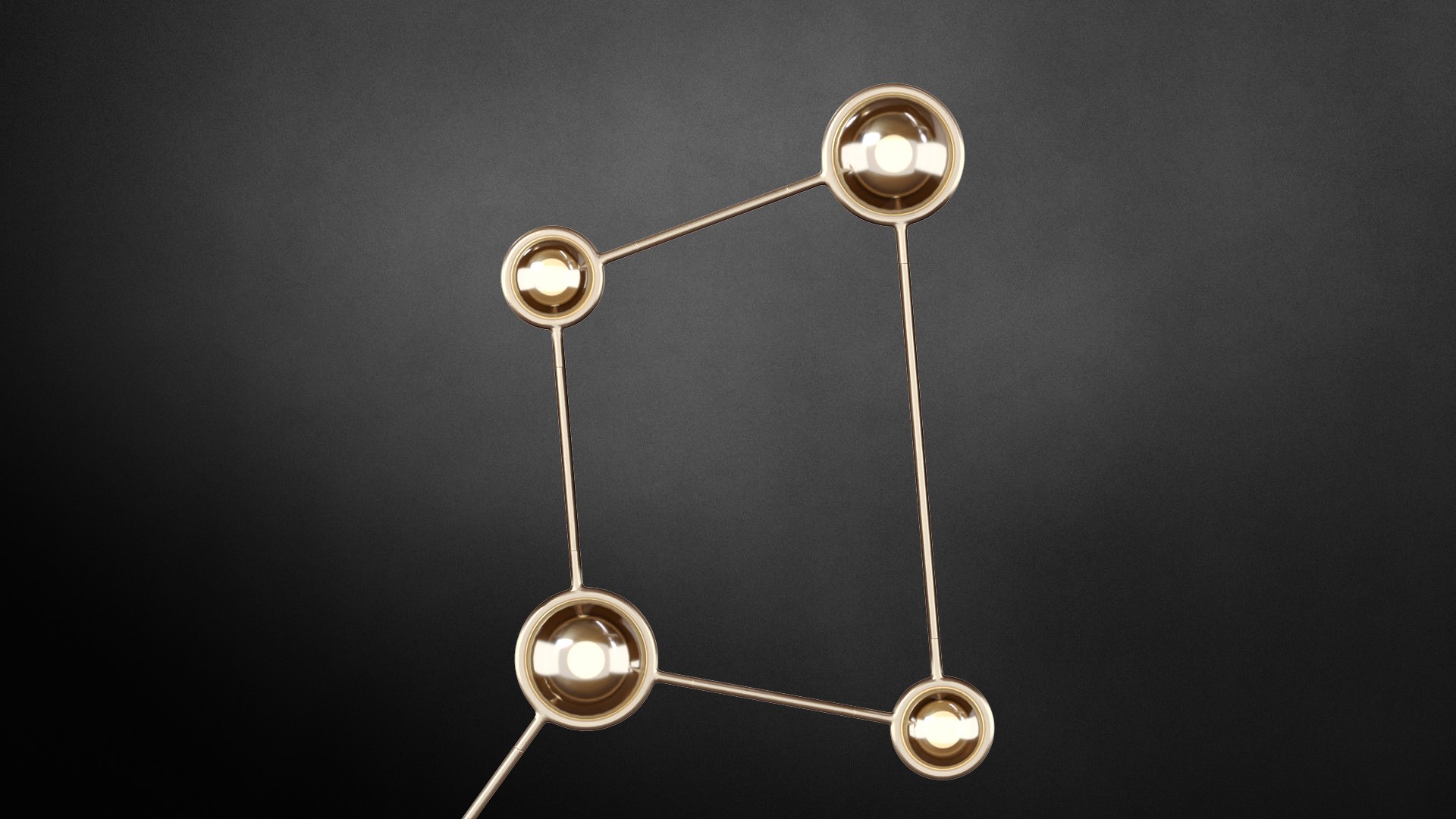 3D Model Constellation Ursa Minor Ceiling Sconce - TurboSquid 2372177