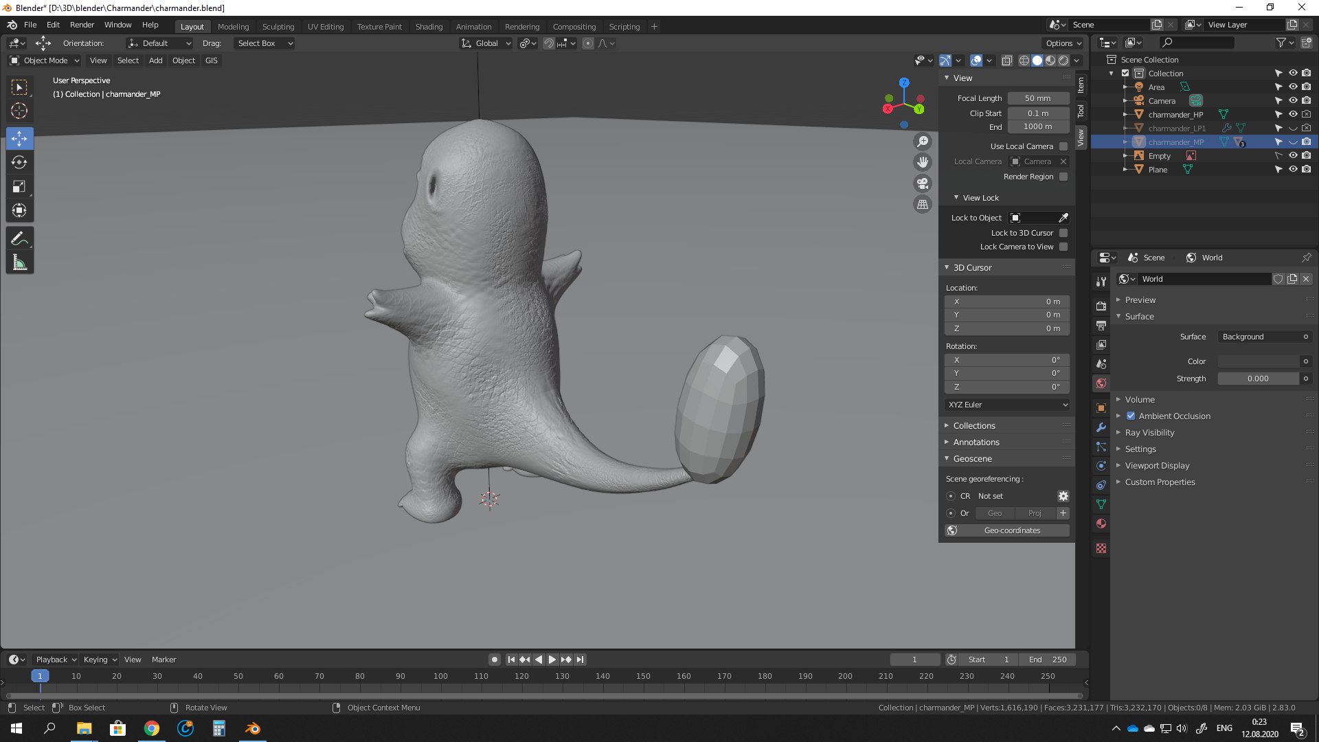 3D Model Charmander Pokemon - TurboSquid 1604404