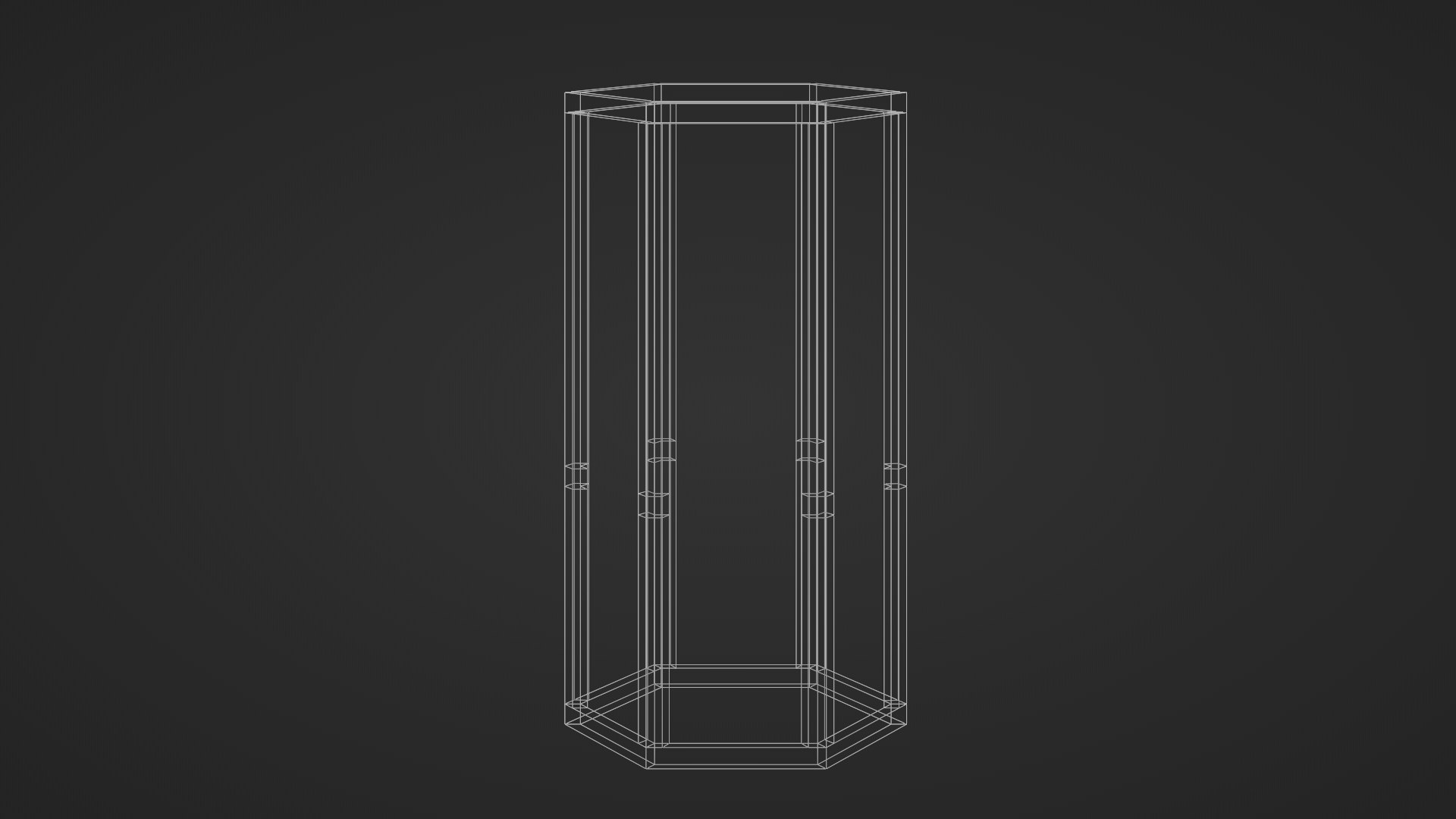 Hexagon End Table 3D Model - TurboSquid 2039839