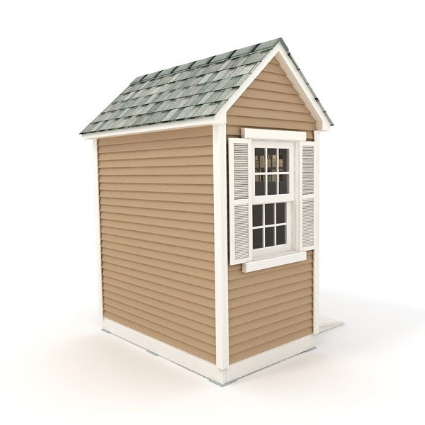 garden shed 03 3d model
