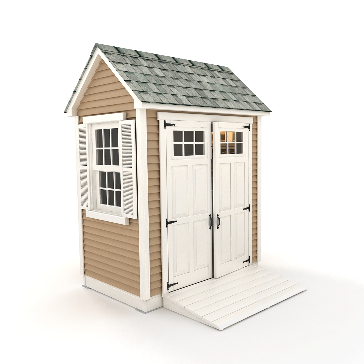 garden shed 03 3d model