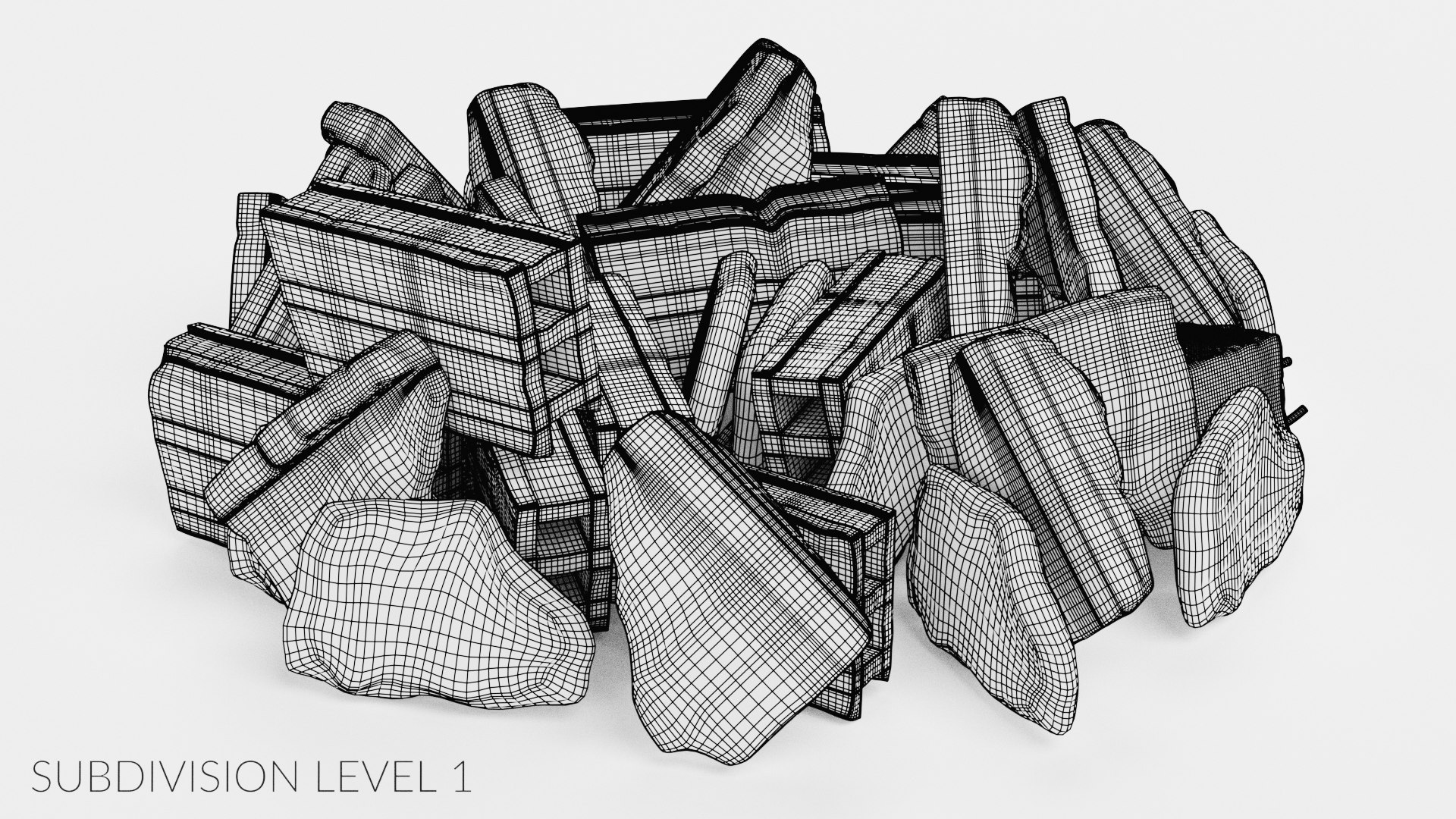 Pile Debris Model - TurboSquid 1521893