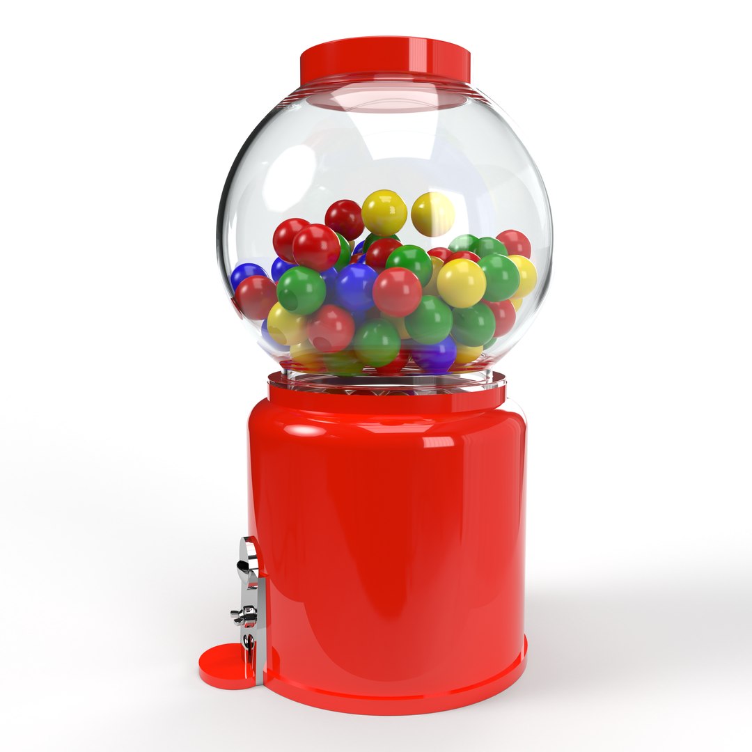 Vintage Gumball Machine 3D Model - TurboSquid 1520051