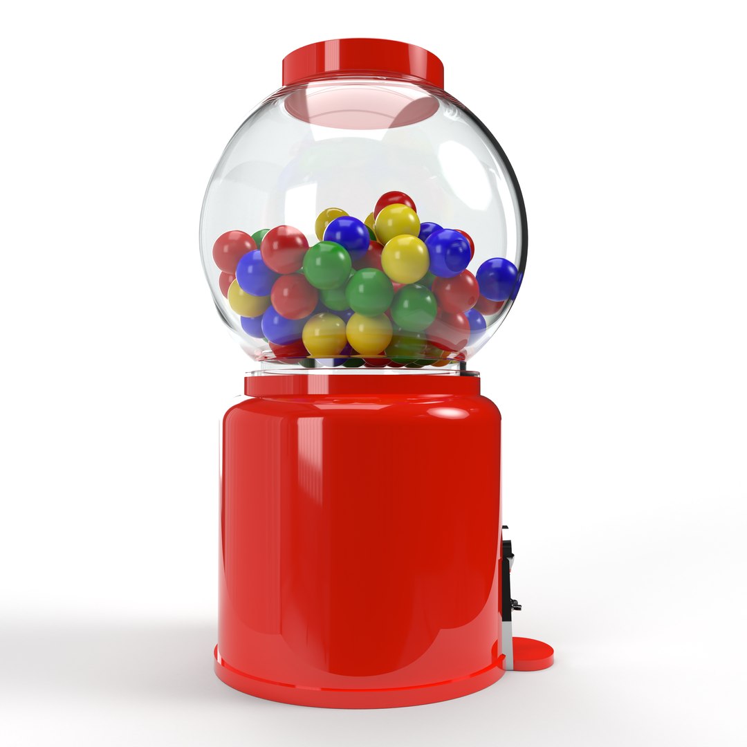 Vintage Gumball Machine 3D Model - TurboSquid 1520051