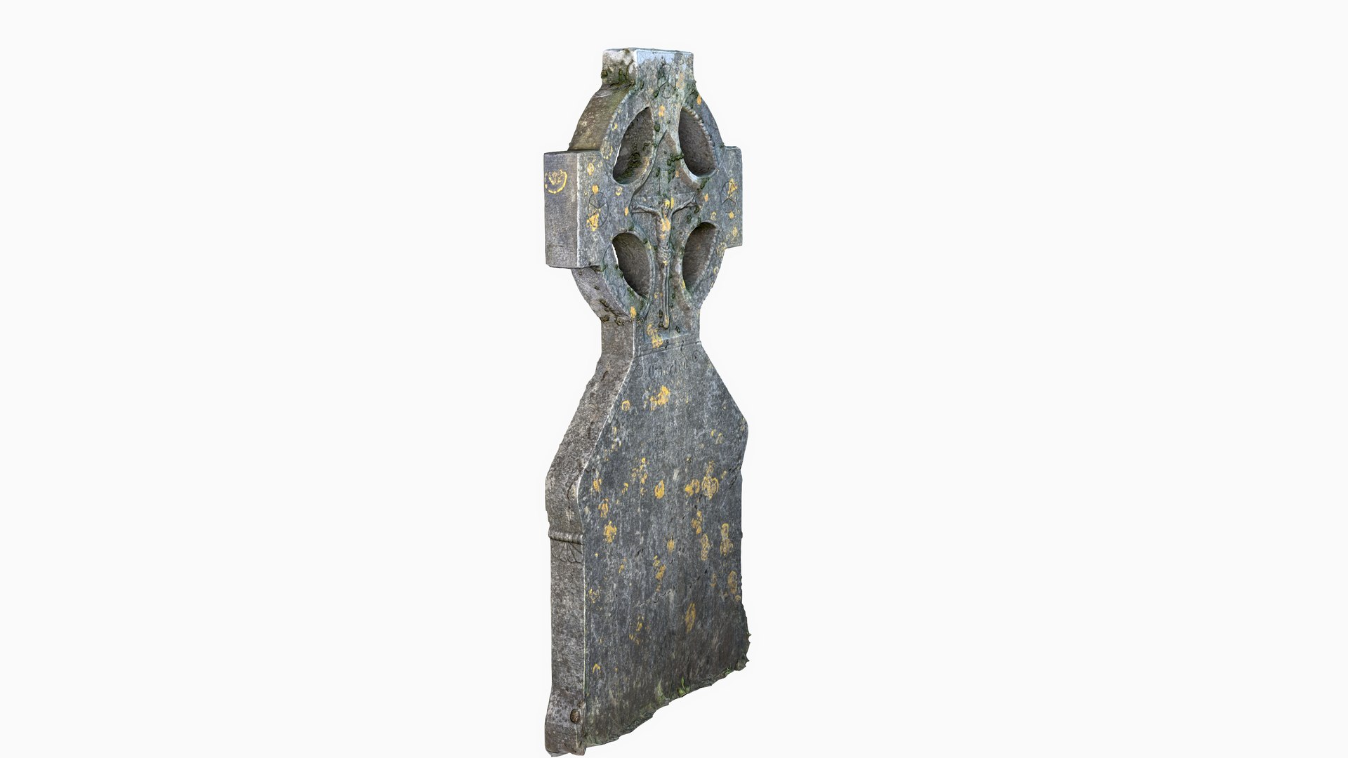 3D Tomb Cross Celtic Gravestone Ancient Headstone Realistic 3D model ...