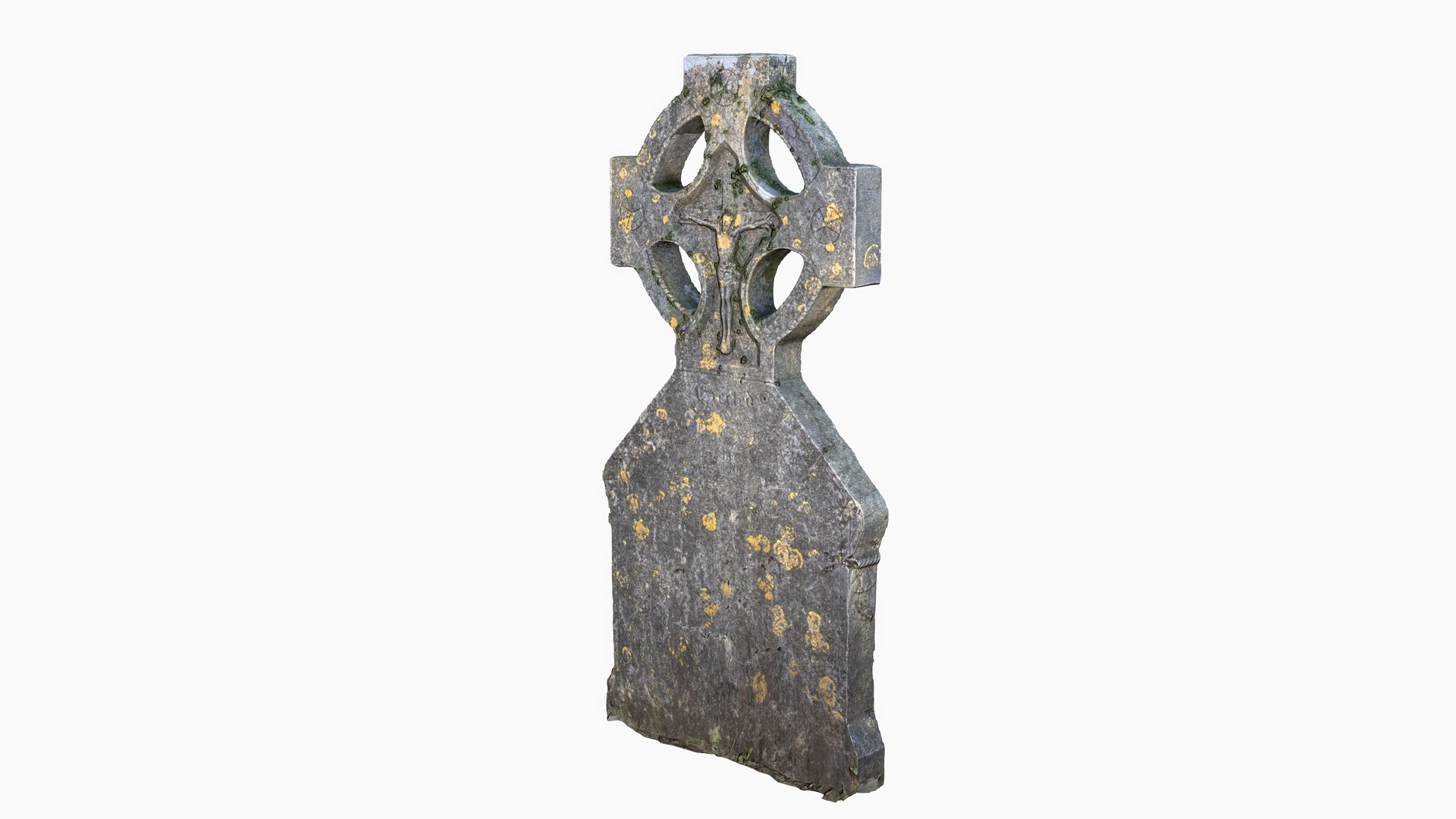 3D Tomb Cross Celtic Gravestone Ancient Headstone Realistic 3D model ...