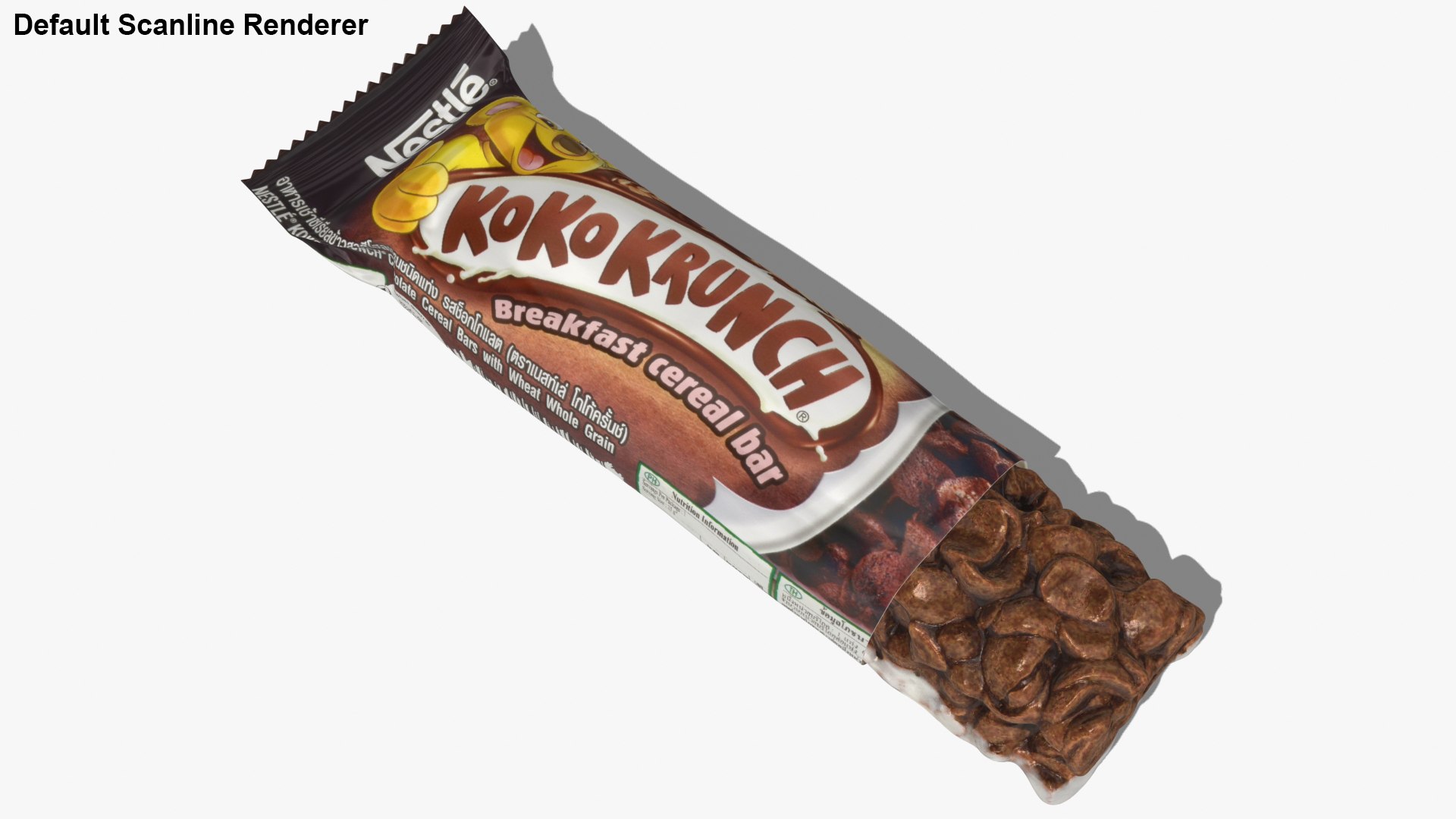 Koko Krunch Breakfast Cereal Bar 3D model - TurboSquid 1797999