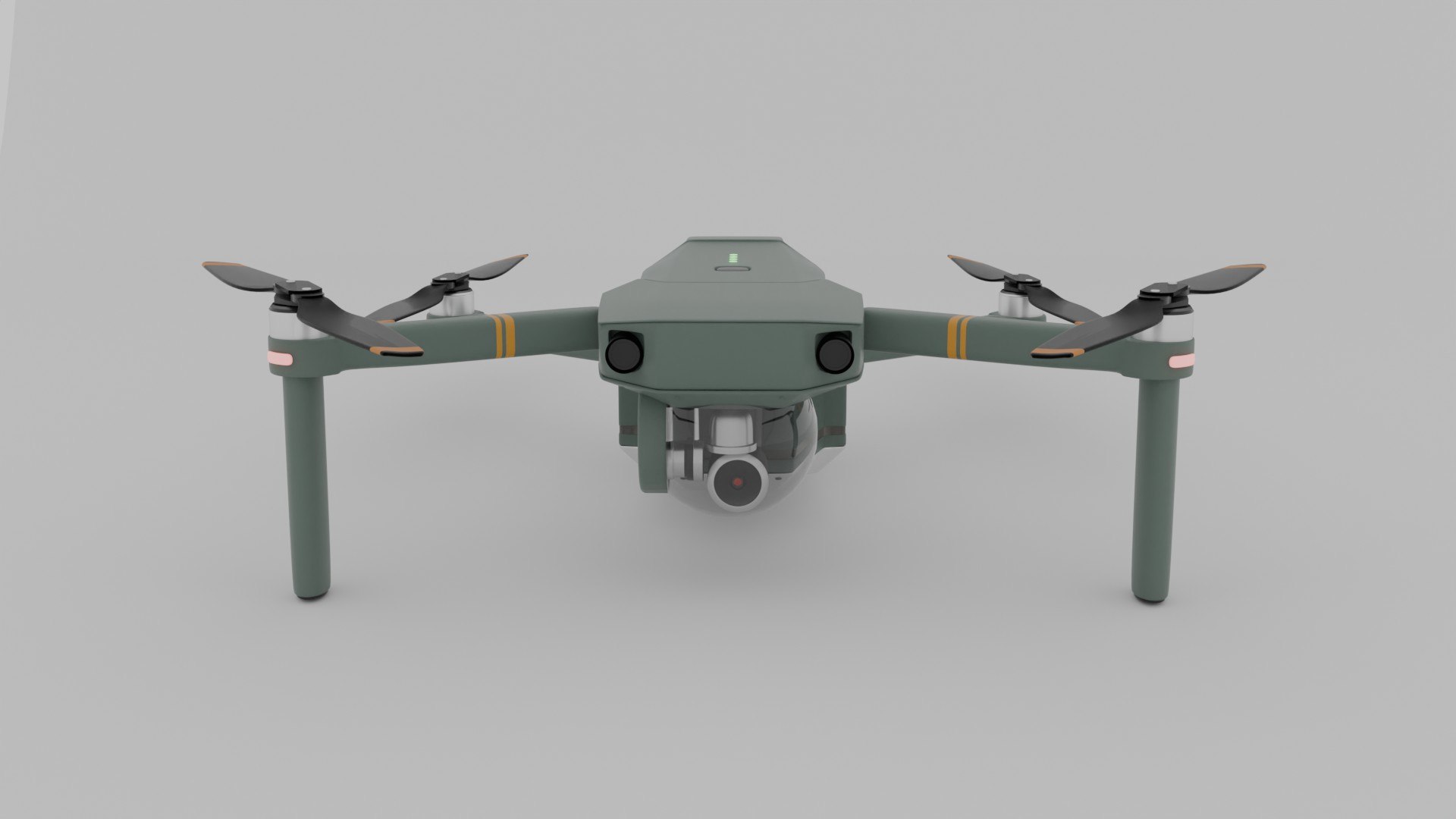 3D Realistic 3D Model Of Compact Foldable Drone With Camera High ...