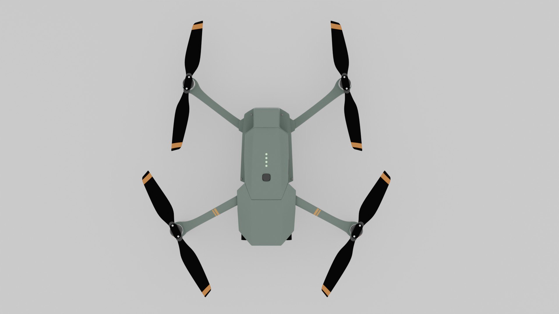 3D Realistic 3D Model Of Compact Foldable Drone With Camera High ...