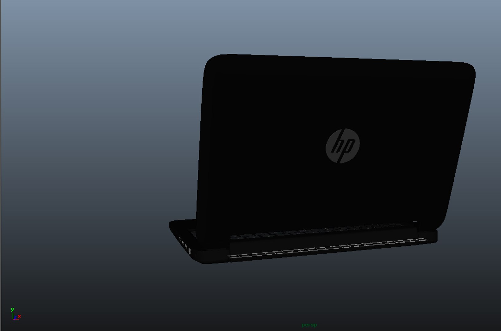 3d Model Hp X360 Laptop