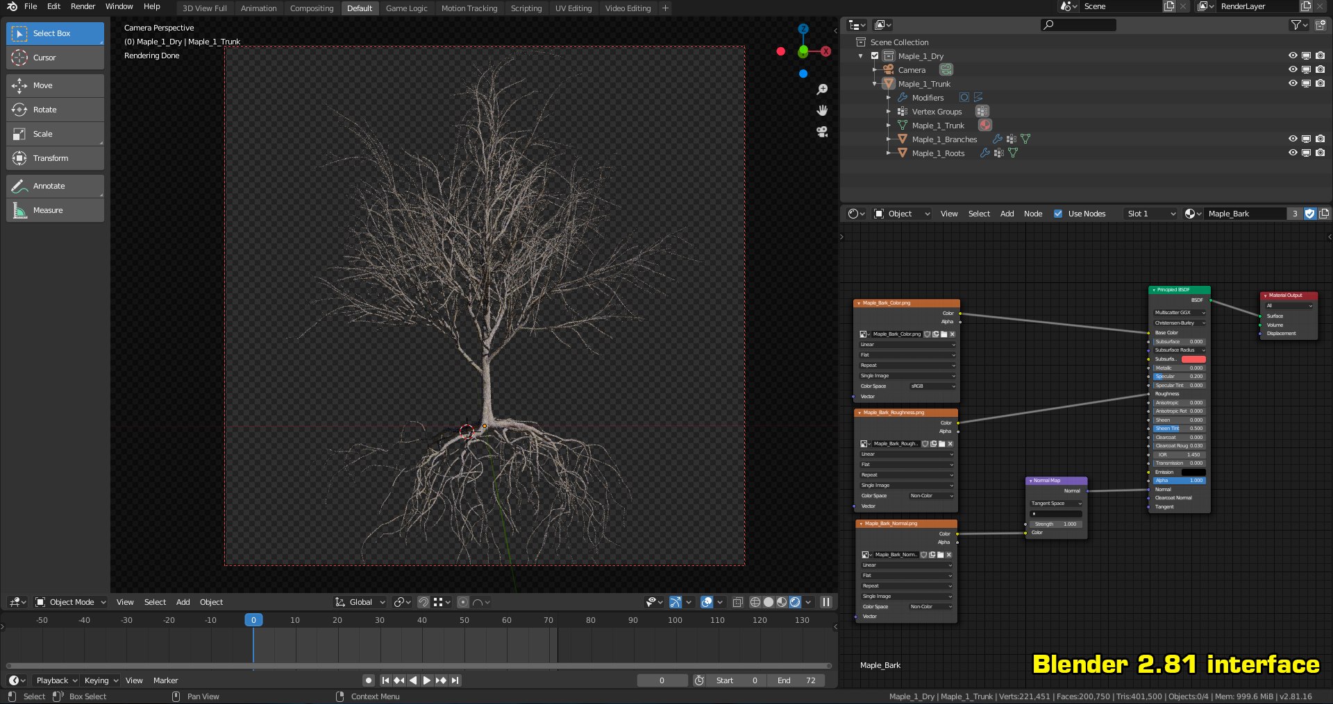 3D Model Maple Dry 1 - TurboSquid 1479242