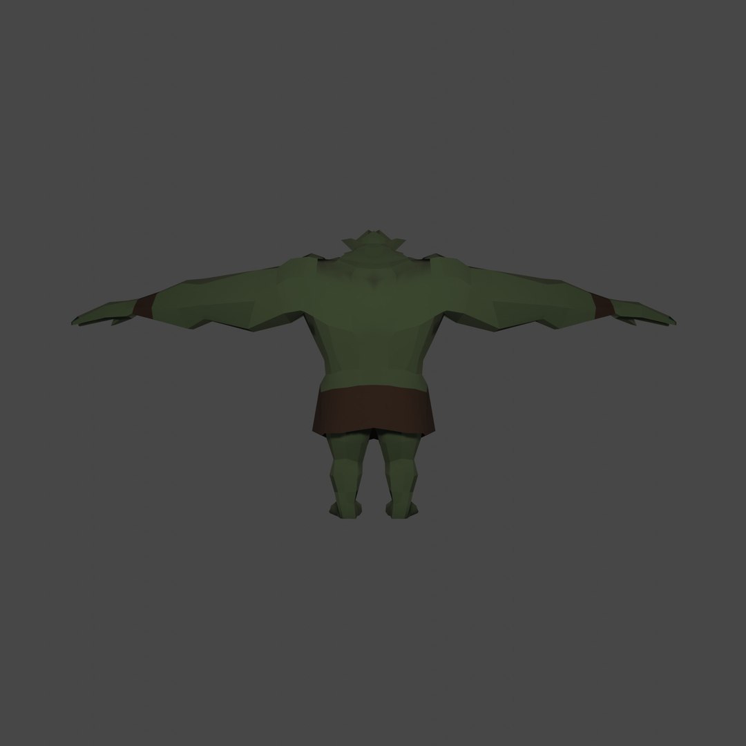 Lowpoly Troll Monster Game Animations Included Unity And UE4 Low-poly ...