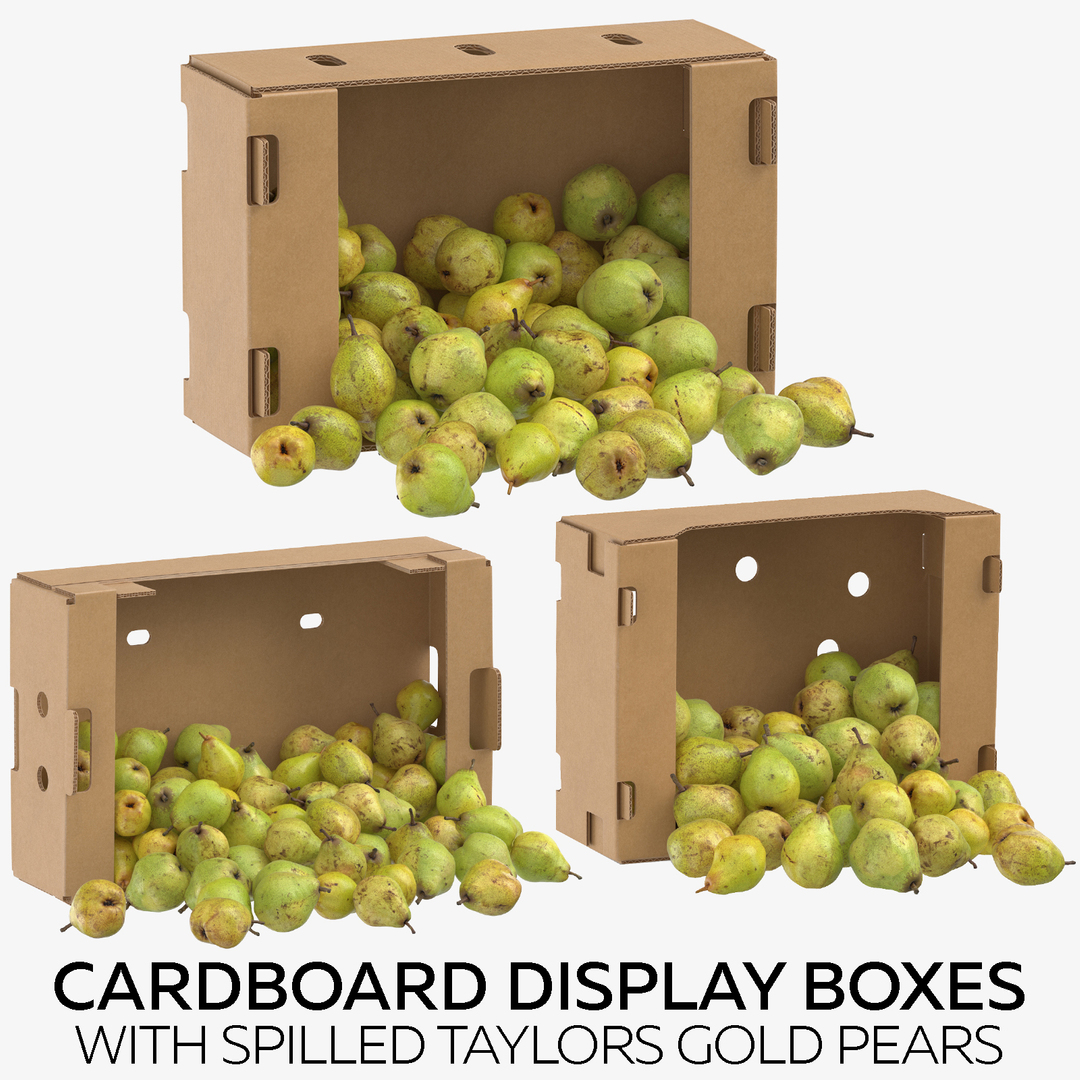 3D model cardboard display boxes spilled - TurboSquid 1550433