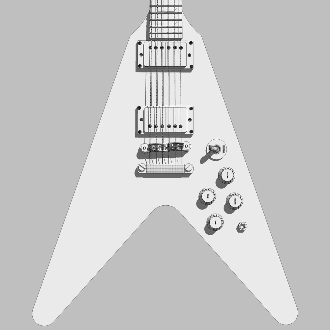 Gibson Flying V 3d Model