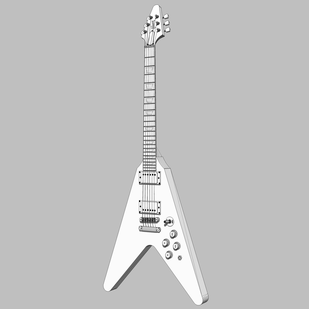 Gibson Flying V 3d Model