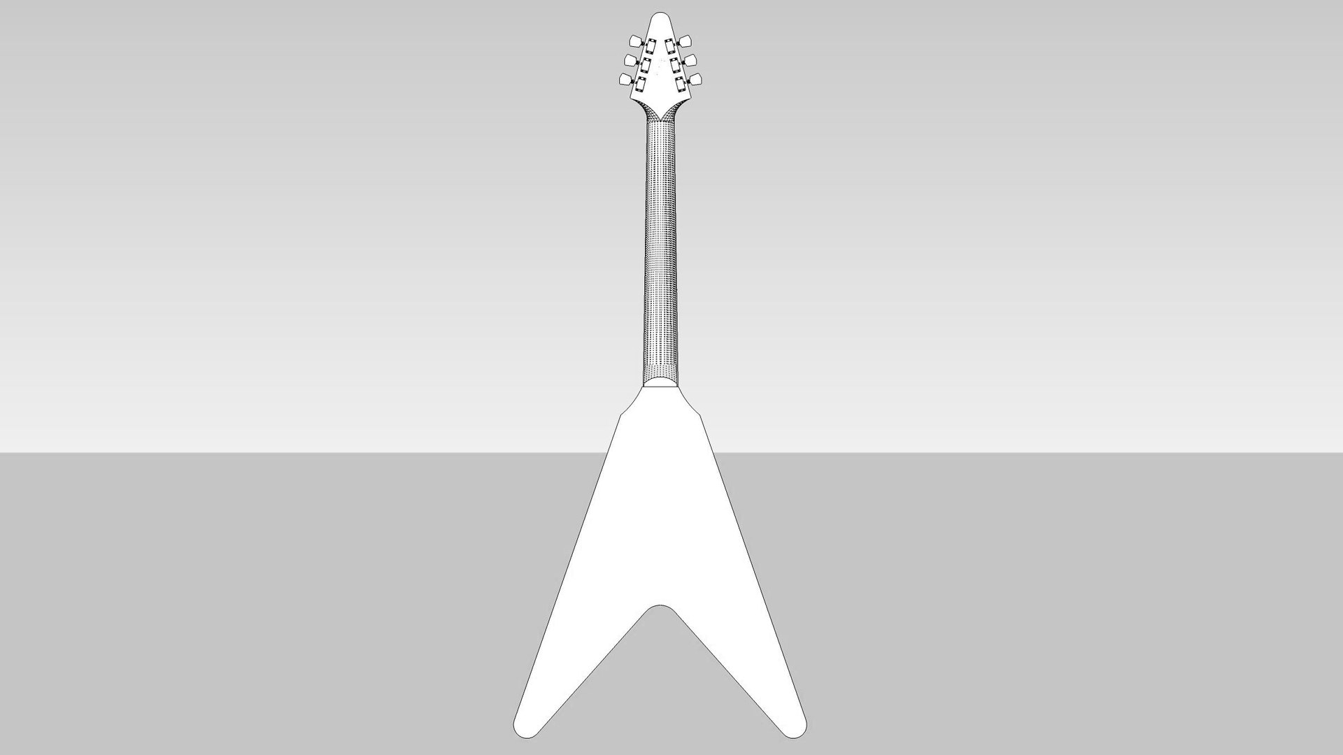 Gibson Flying V 3d Model