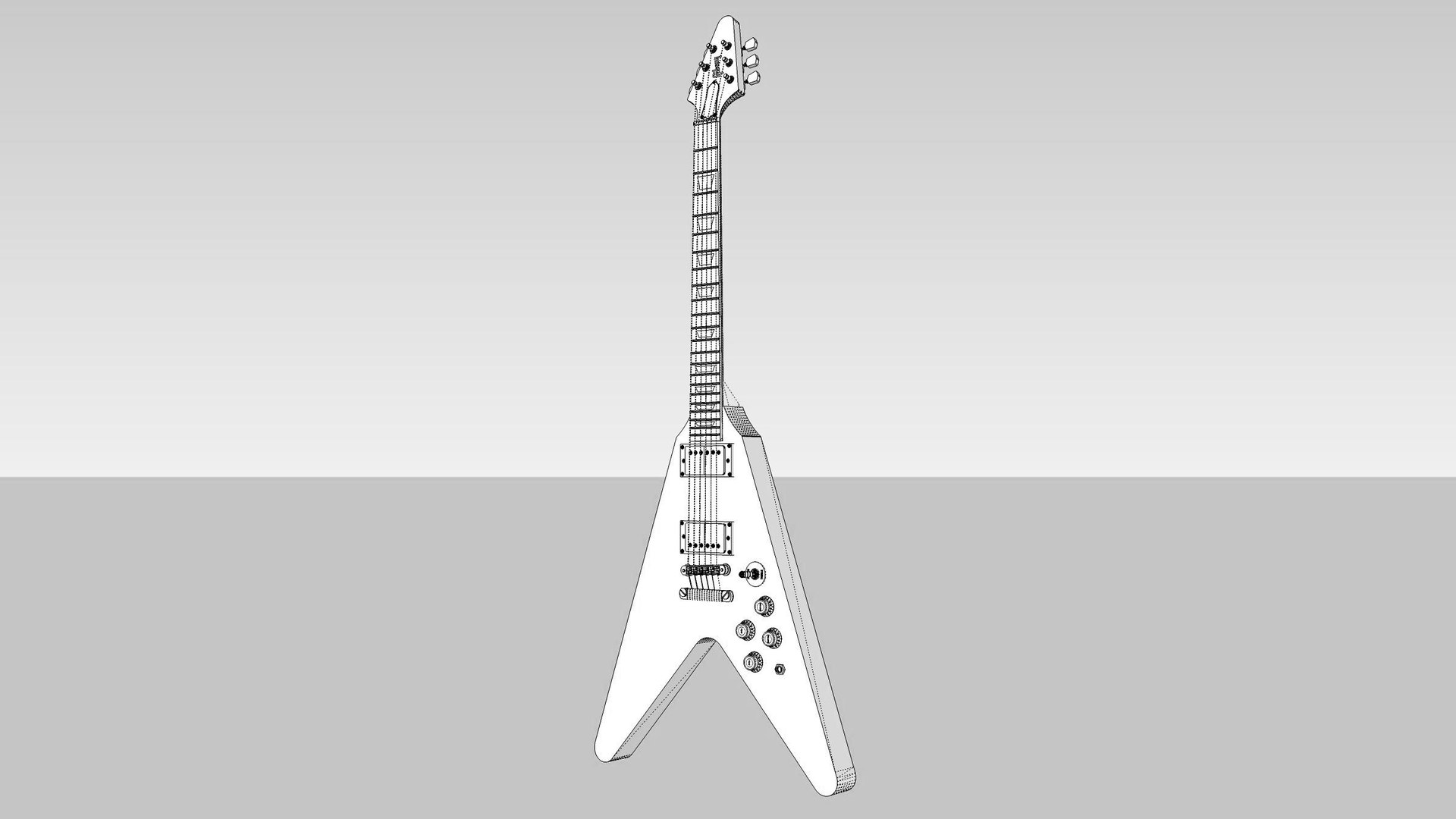 Gibson Flying V 3d Model