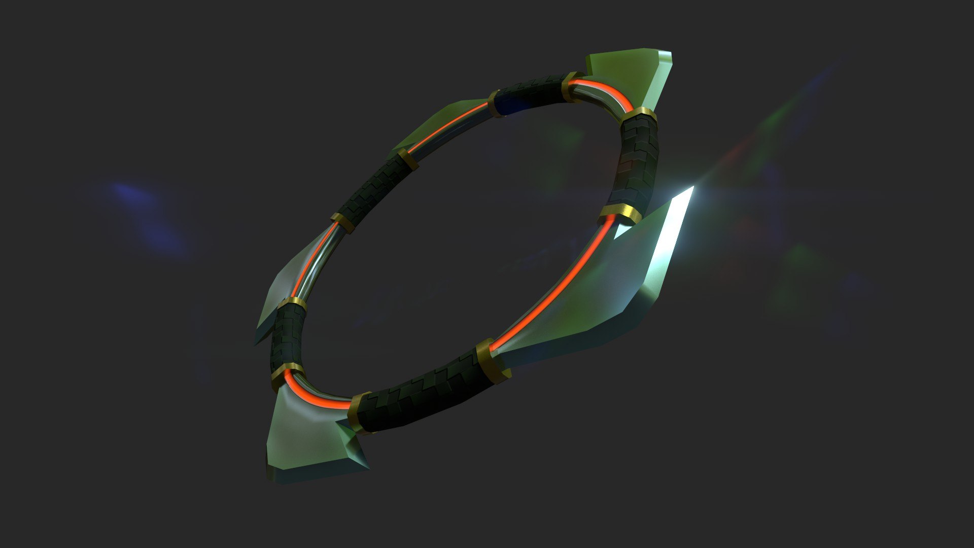 Game Ready Low Poly Chakram Weapon 3D Model - TurboSquid 1850741