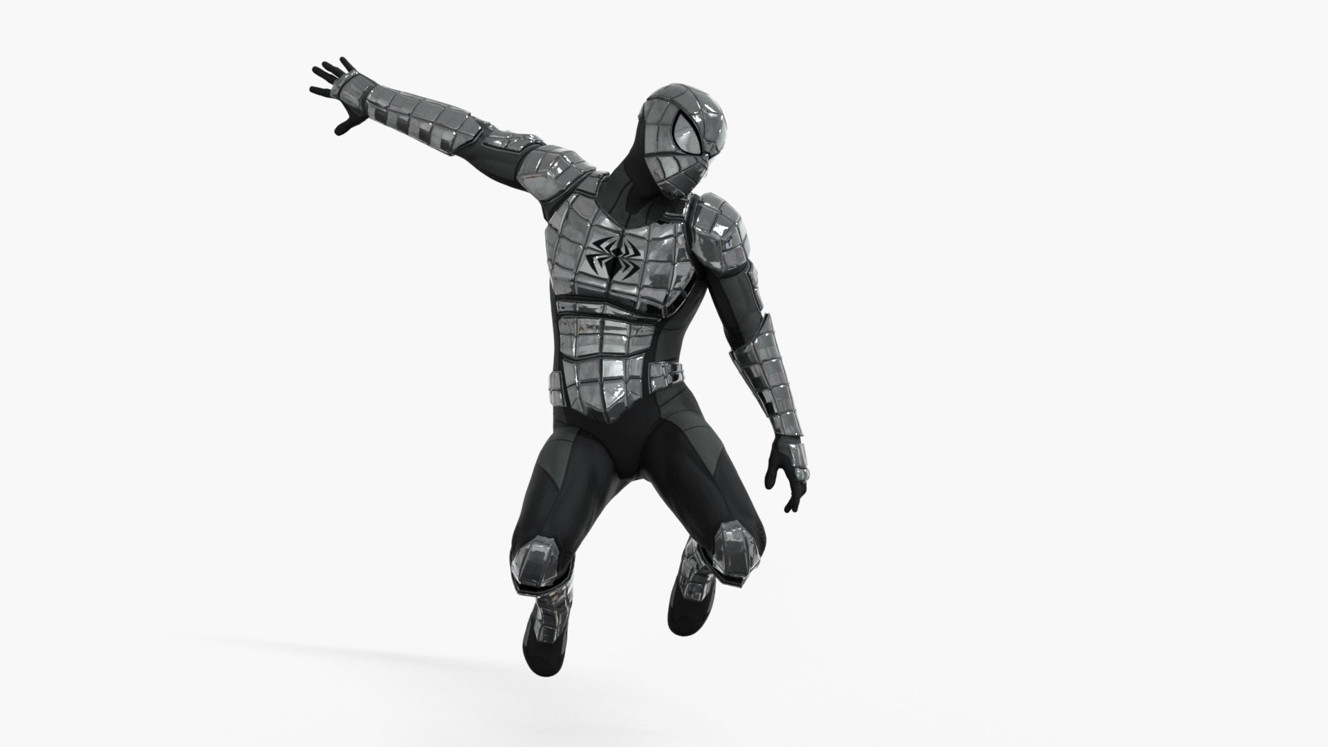 Spider-Armor MK I Rigged Animated Low-poly 3D Model - TurboSquid 2343606