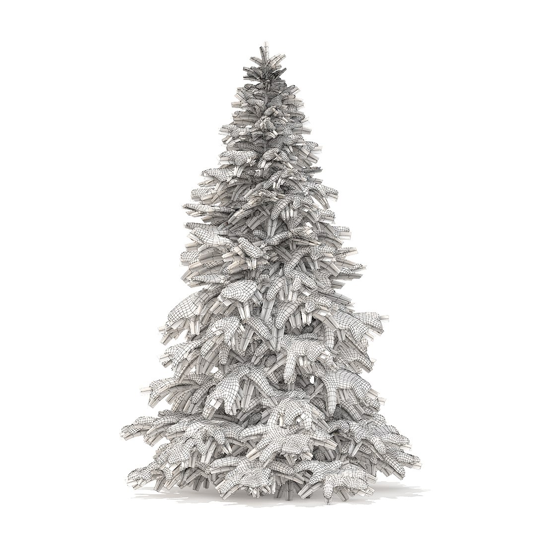 3D Spruce Tree Snow 2 Model - TurboSquid 1273653