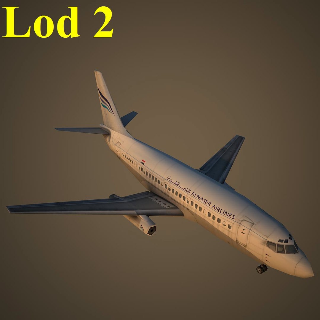 737-200 Rfj 3d Model