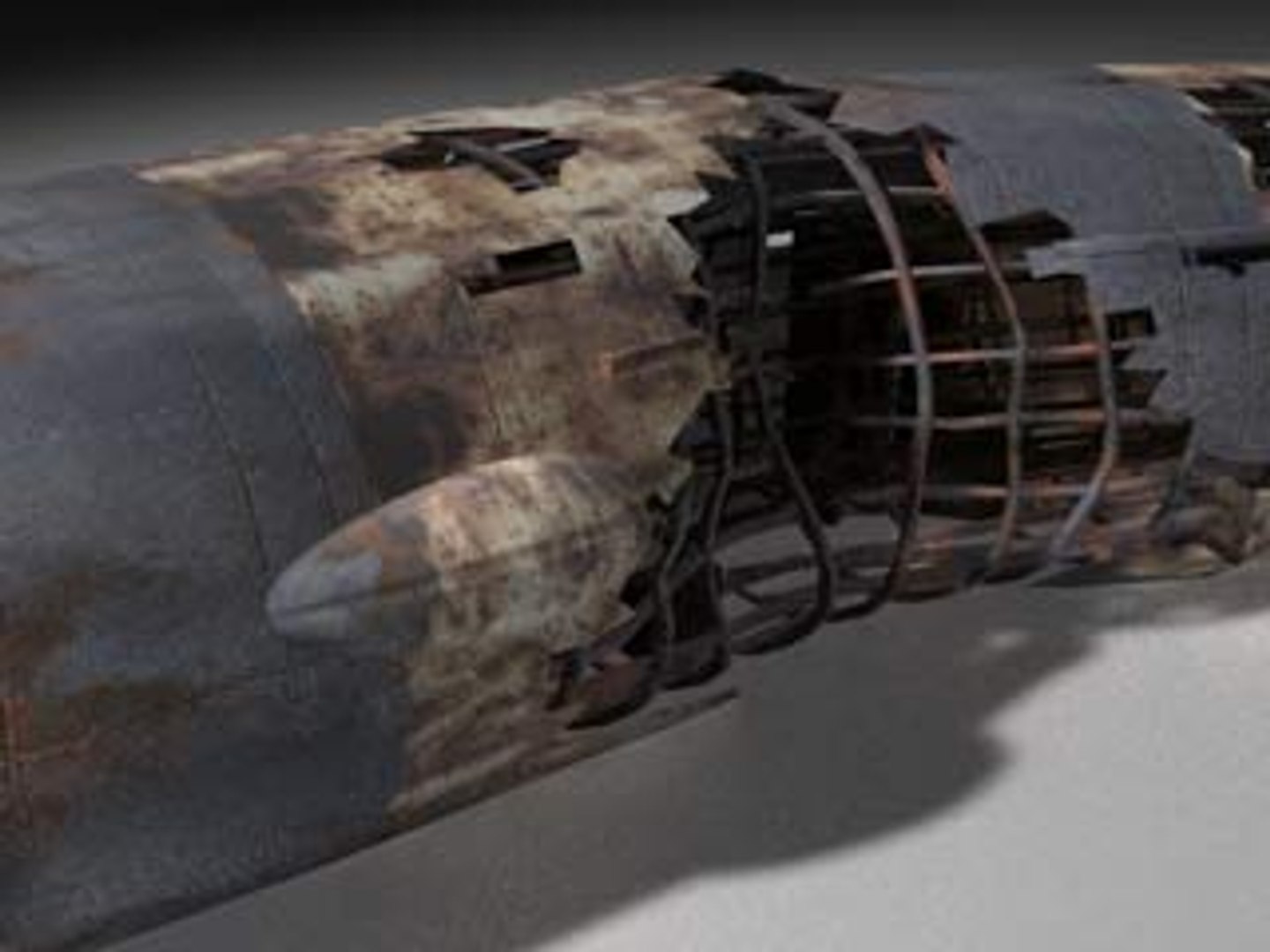 3d Model Spaceship Wreck