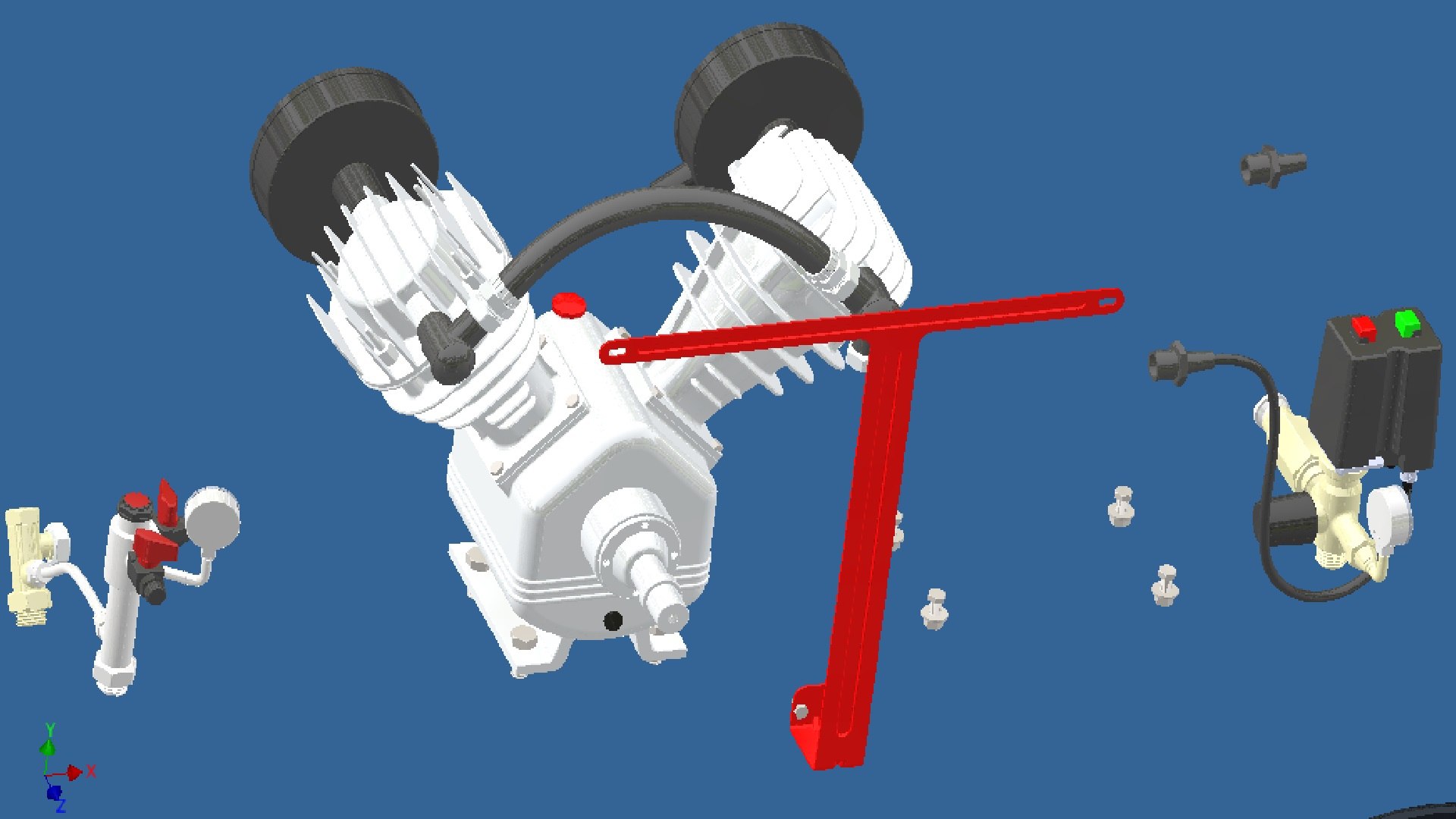 Mini Air Compressor 3D Model - TurboSquid 2106413