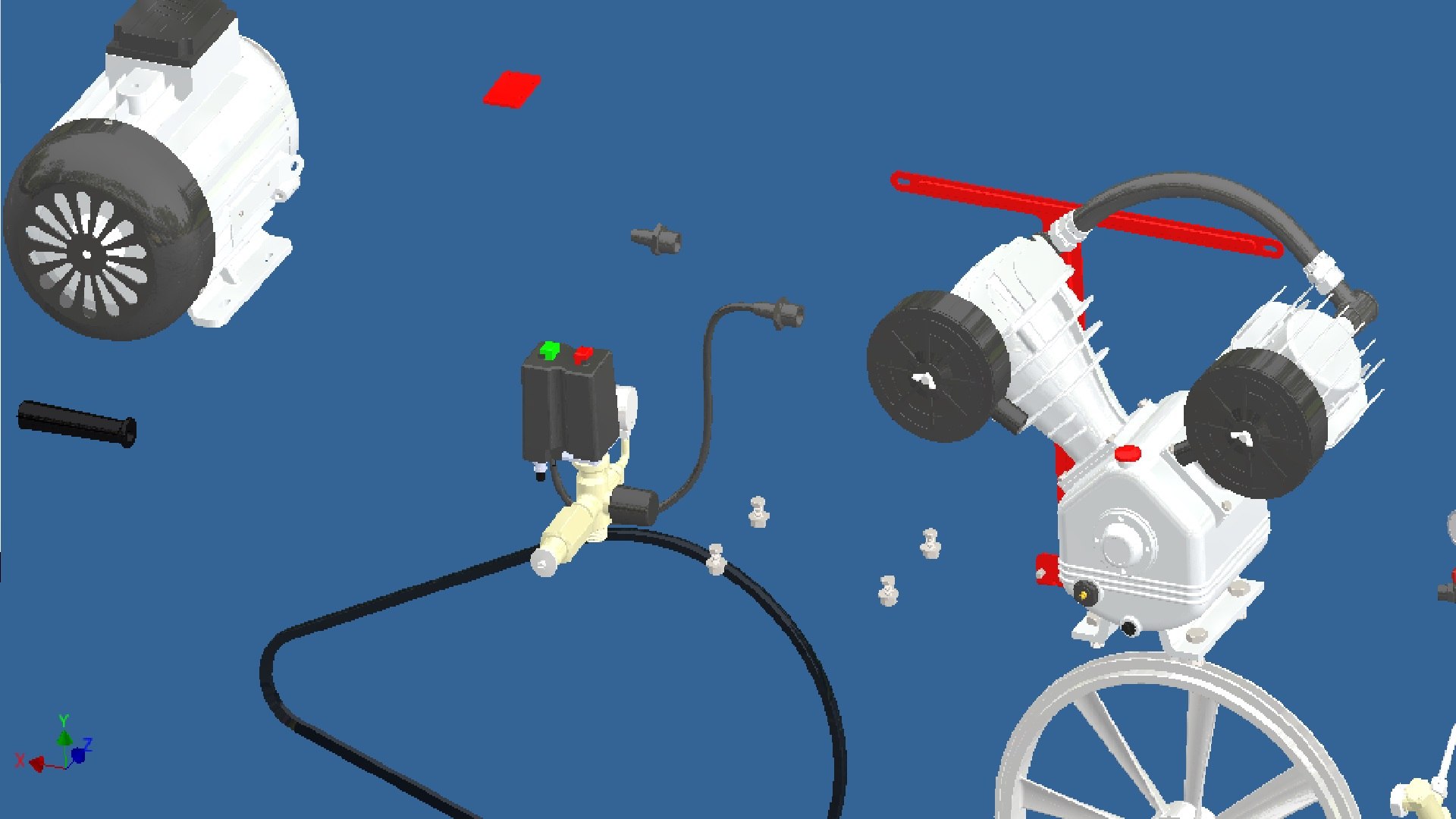 Mini Air Compressor 3D Model - TurboSquid 2106413