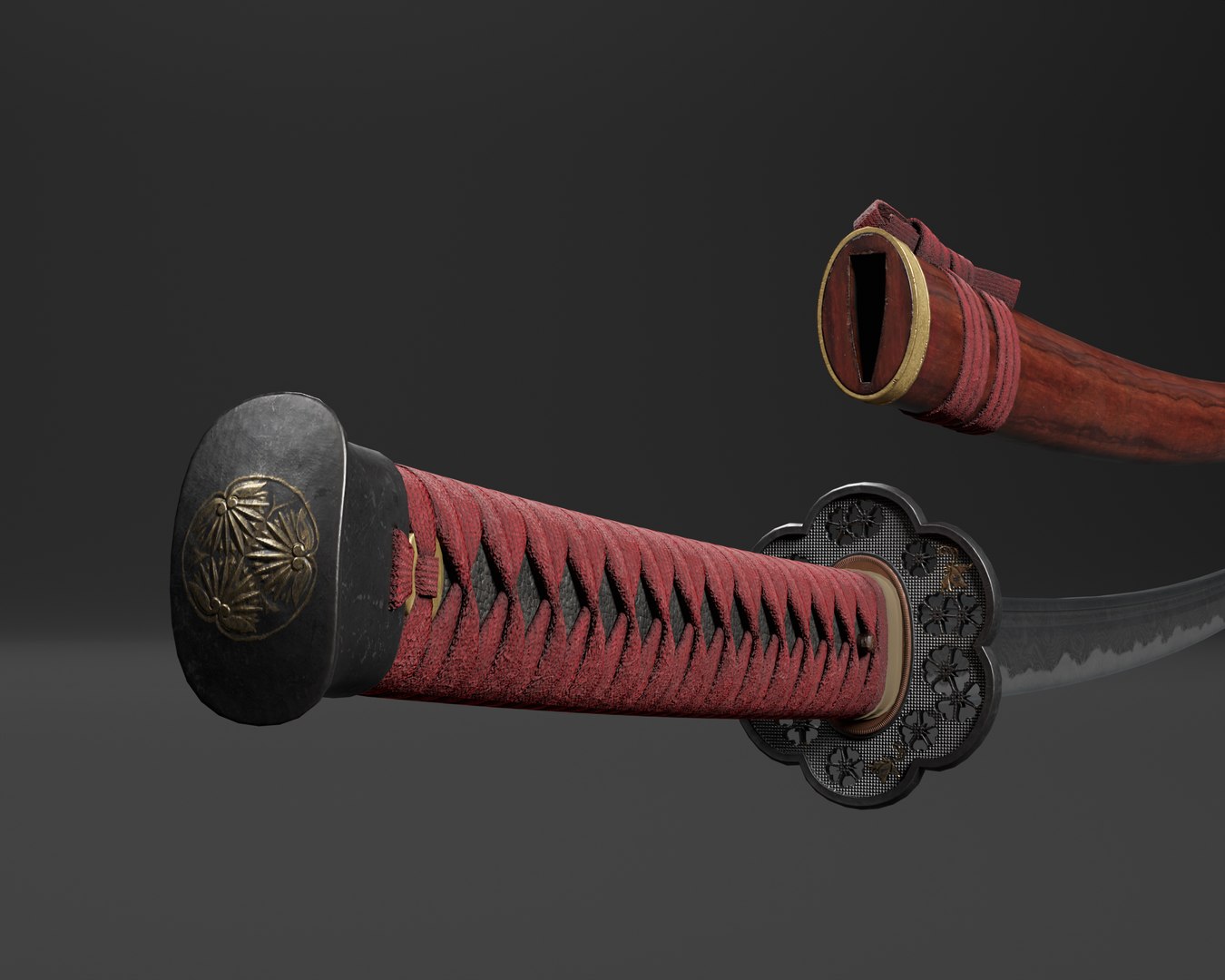 Katana Samurai Sword 3D Model - TurboSquid 2414175