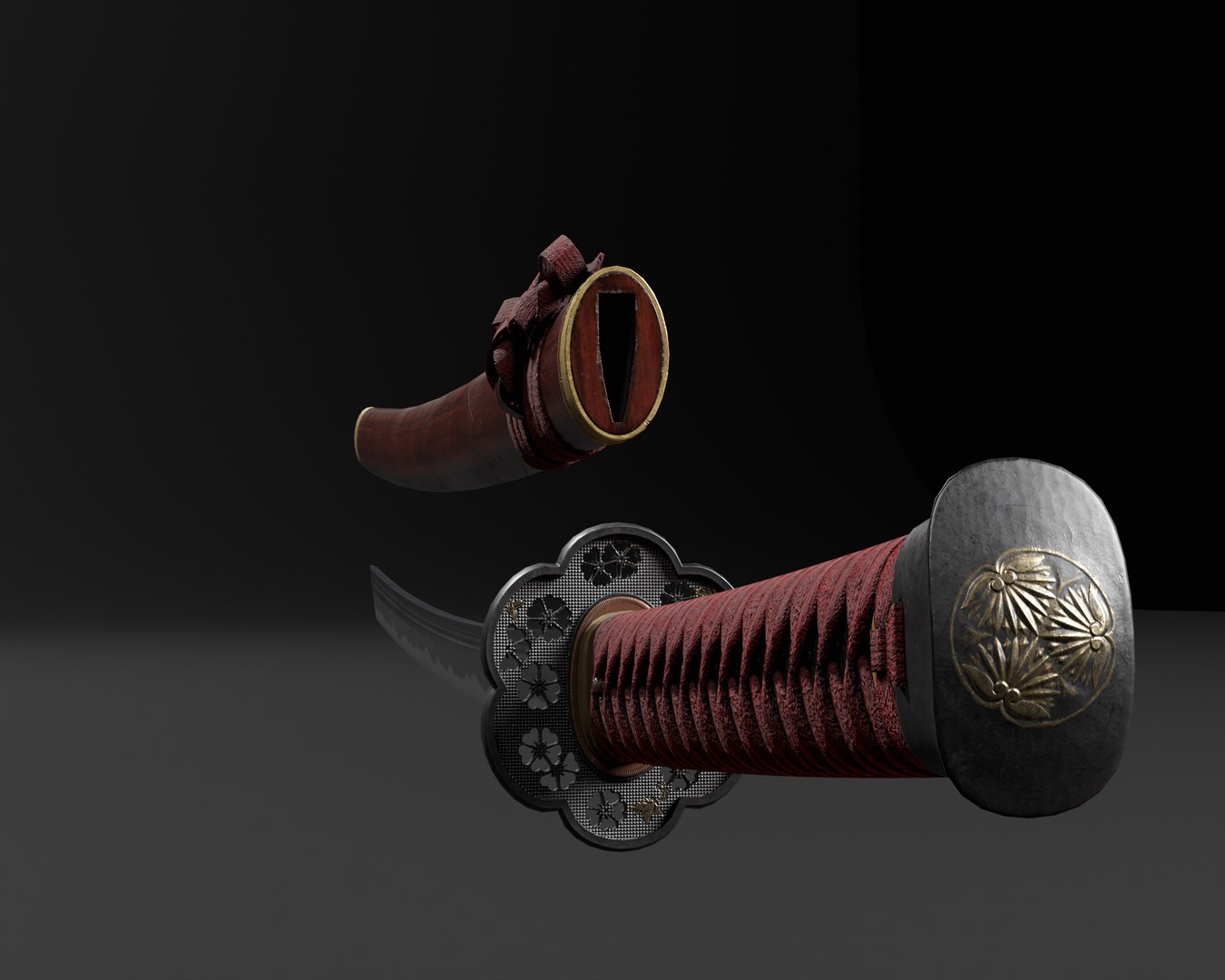 Katana Samurai Sword 3D Model - TurboSquid 2414175