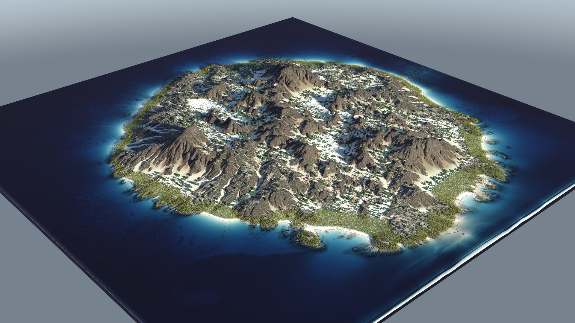 Scene Island 4 3D - TurboSquid 1726612