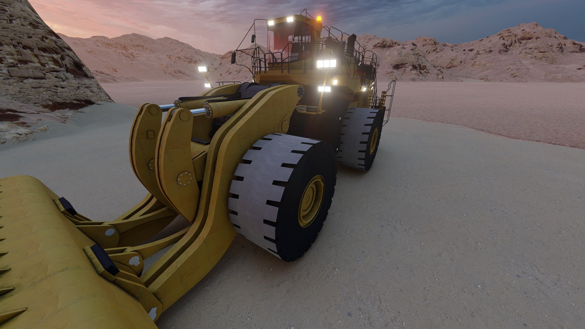 Giant Wheel Loader Model - TurboSquid 2278606