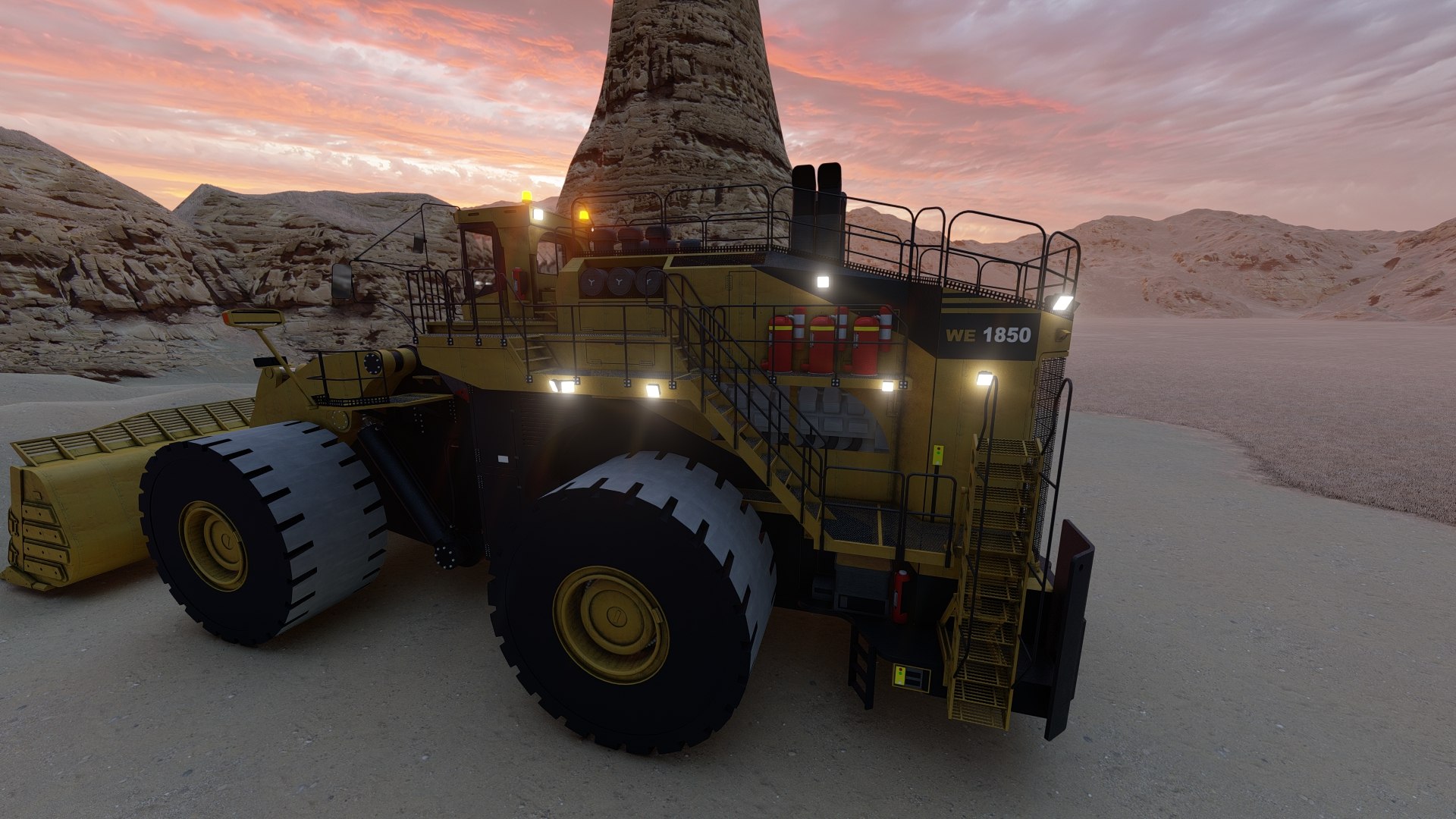 Giant Wheel Loader Model - TurboSquid 2278606
