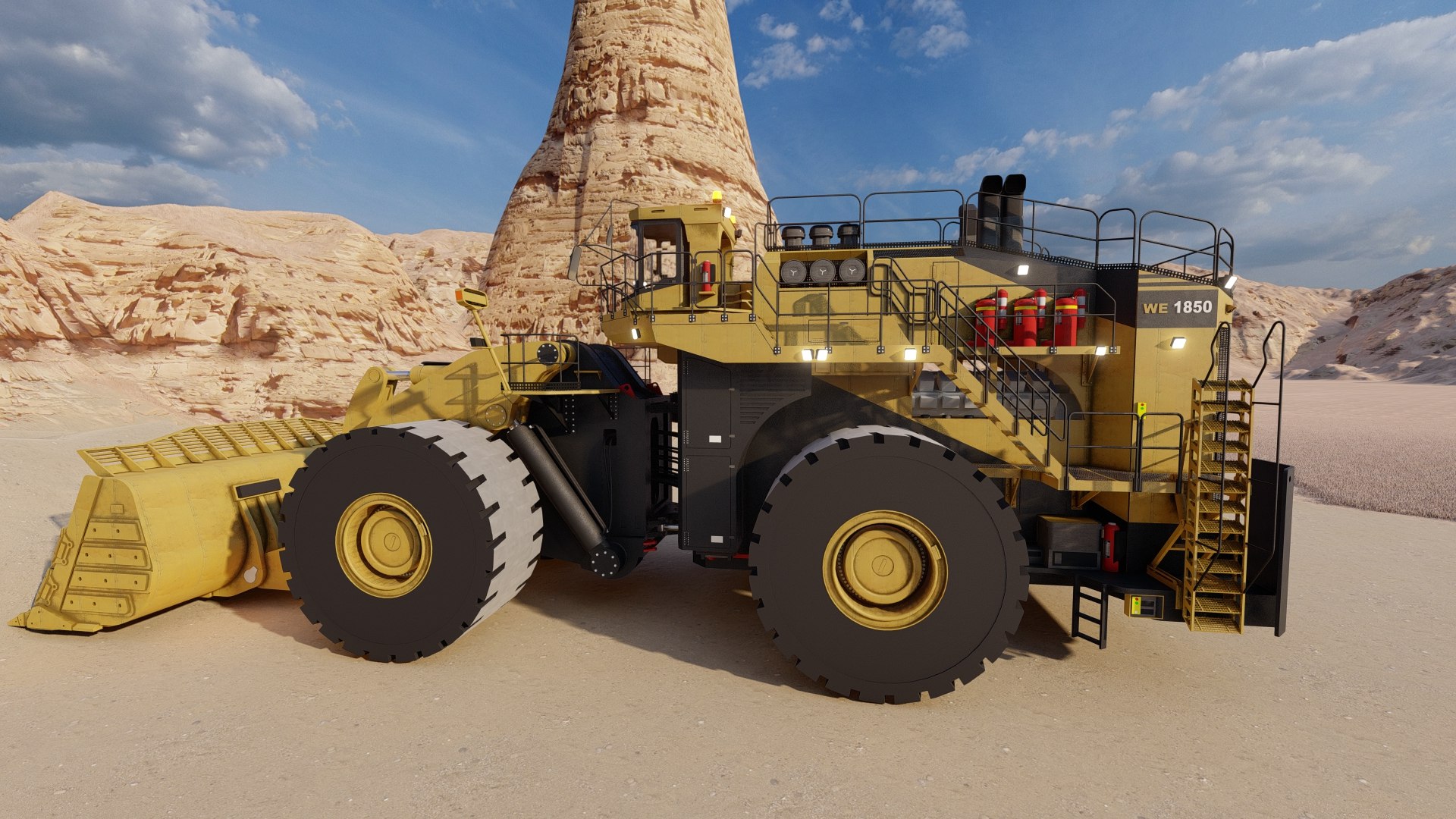 Giant Wheel Loader Model - TurboSquid 2278606