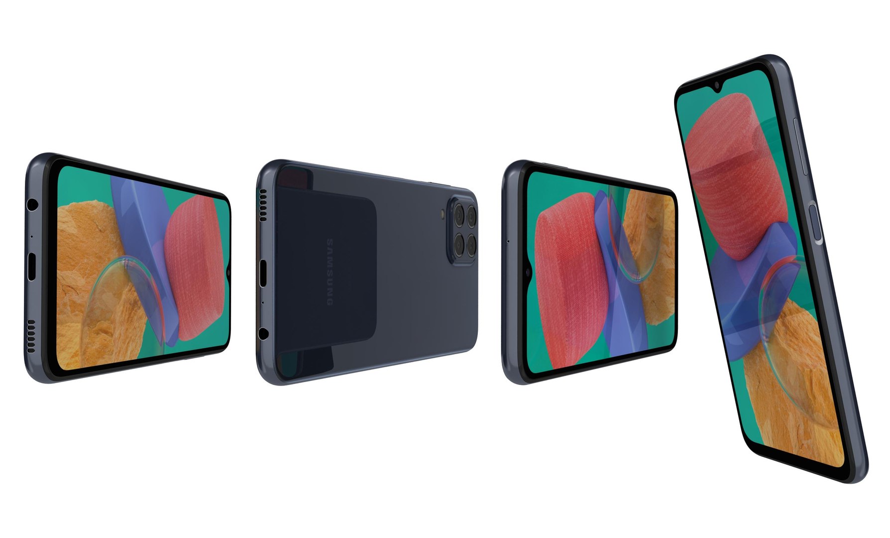 Samsung Galaxy M33 Blue 3D - TurboSquid 1875383