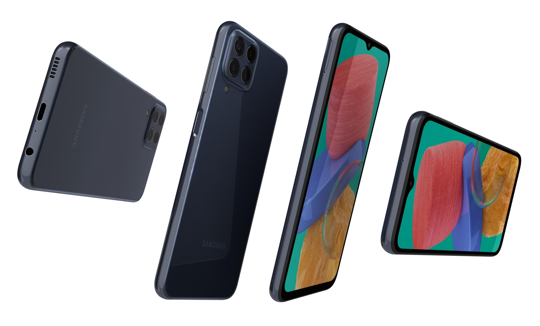 Samsung Galaxy M33 Blue 3D - TurboSquid 1875383