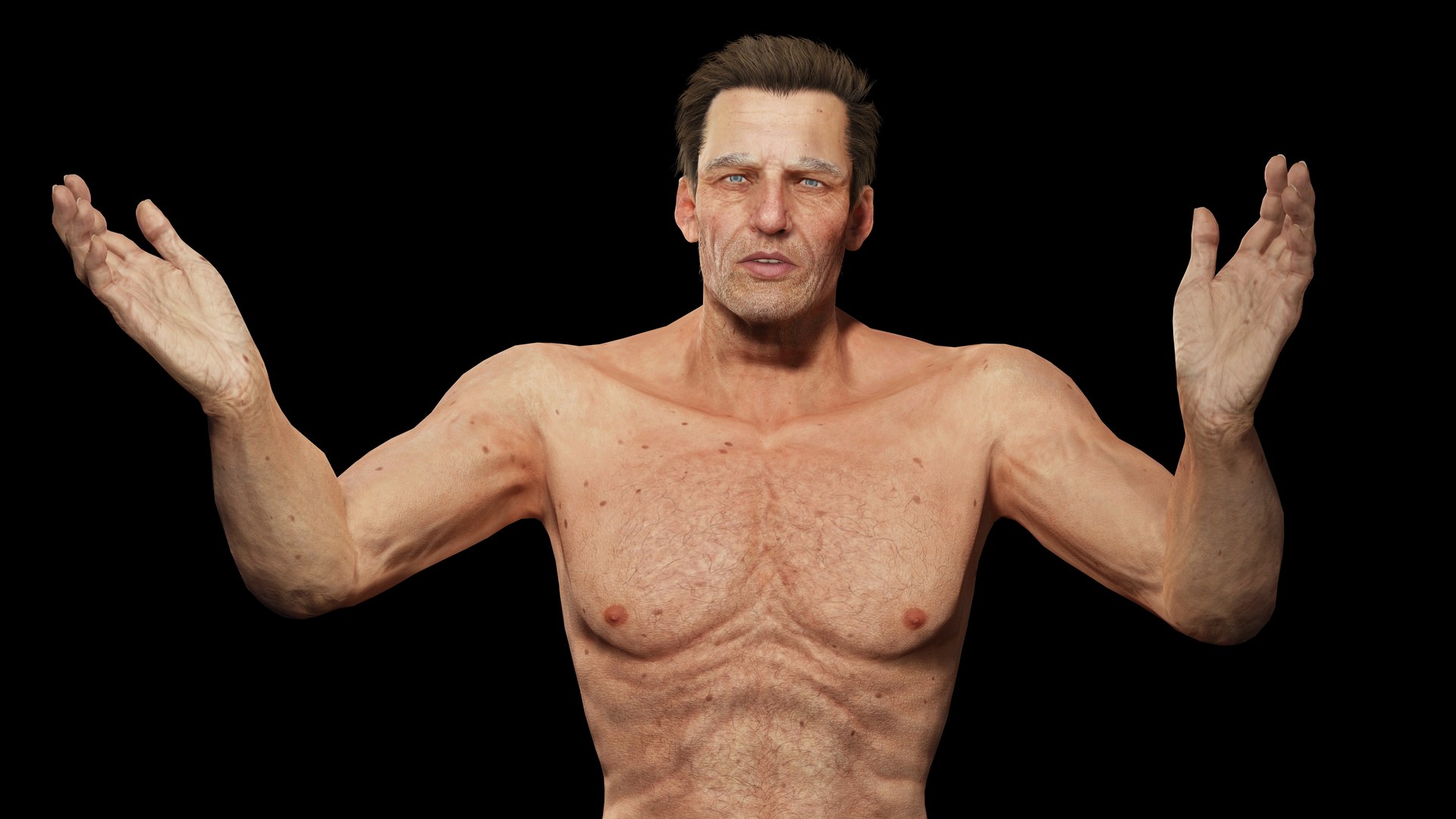 3D model Realistic Old Man - TurboSquid 2077435