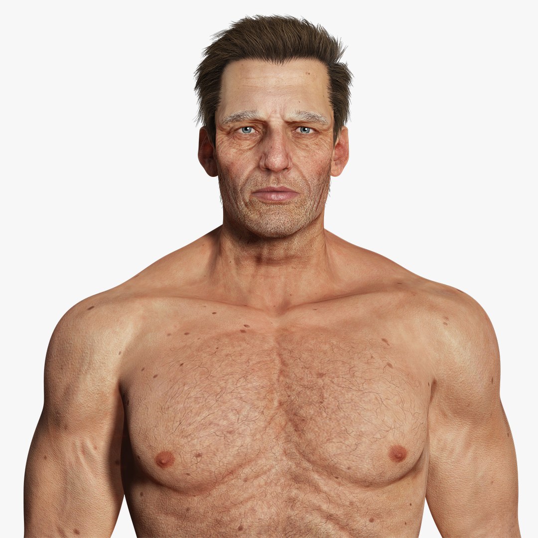 3D model Realistic Old Man - TurboSquid 2077435